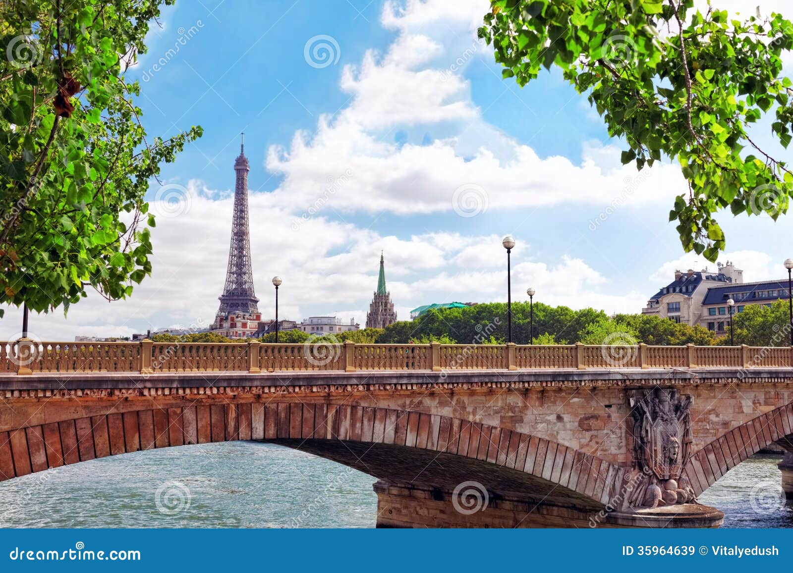 Eiffel Tower stock image. Image of eifel, river, sights - 35964639