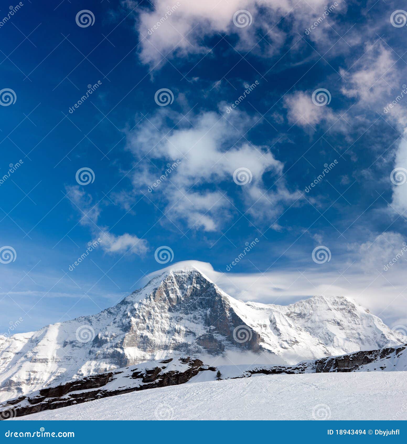 Eiger stock photo. Image of color, face, outdoors, cold - 18943494