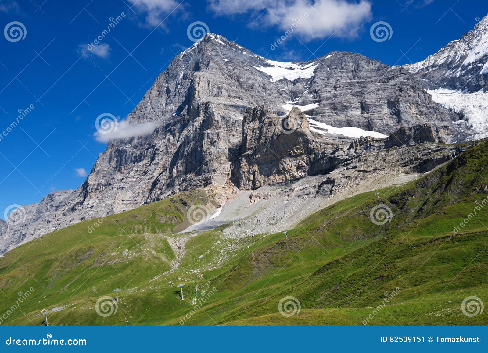 Eiger imagen de archivo. Imagen de pico, alto, acantilado - 82509151
