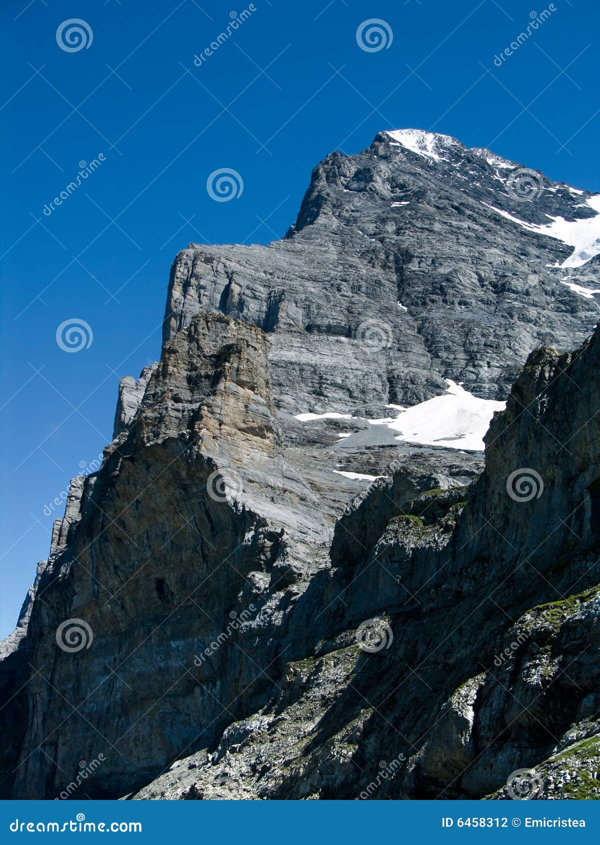 Eiger mountain in Alps stock photo. Image of mountain - 6458312