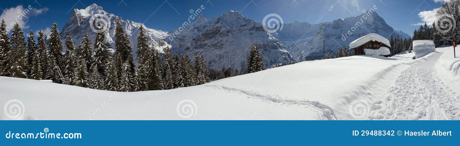 Eiger in winter stock photo. Image of bernese, eiger - 29488342
