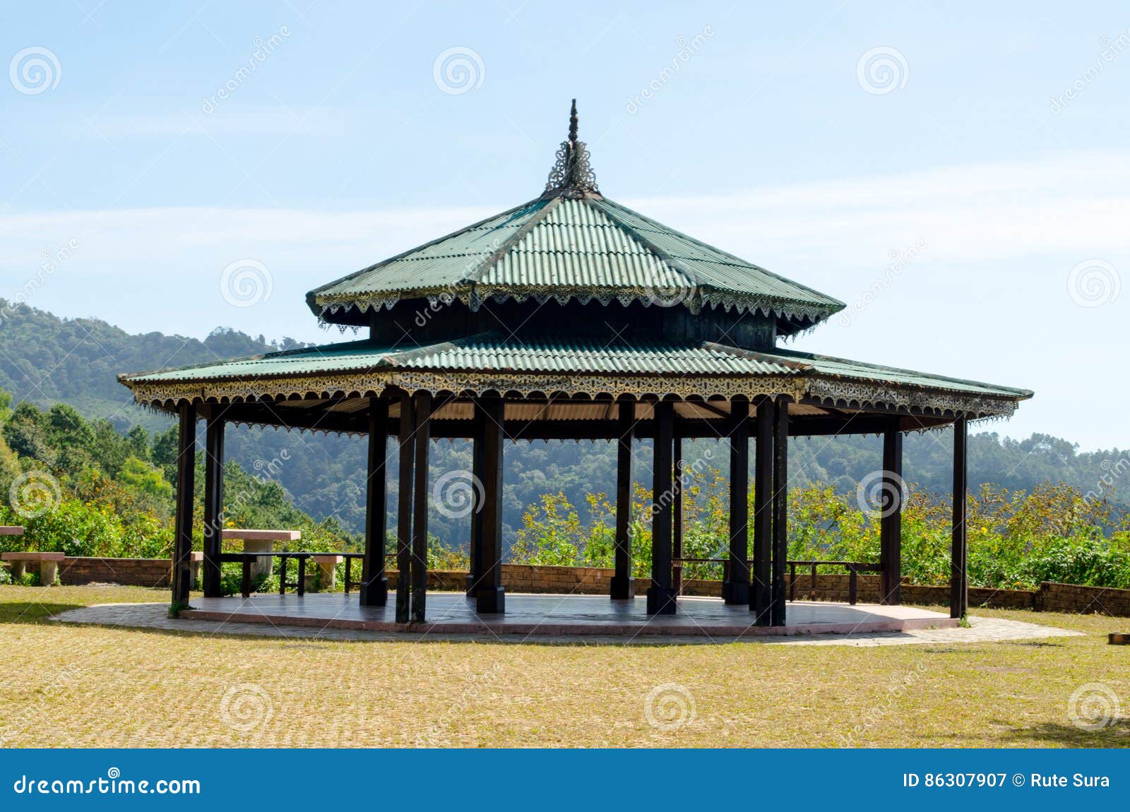 Eight Ancient Architecture of the Pavilion Stock Image - Image of ...