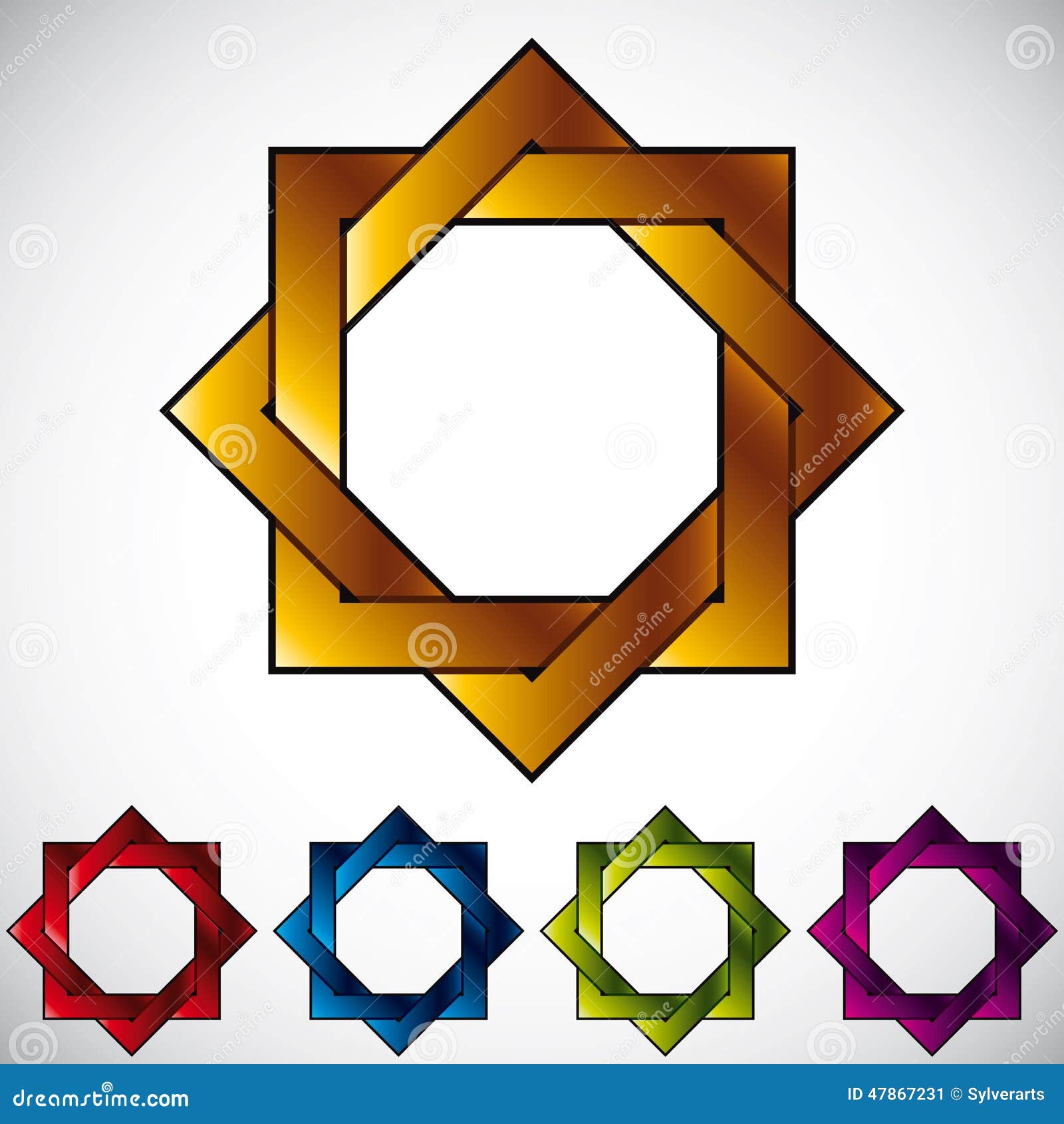 Eight angle star icon. stock vector. Illustration of loop - 47867231