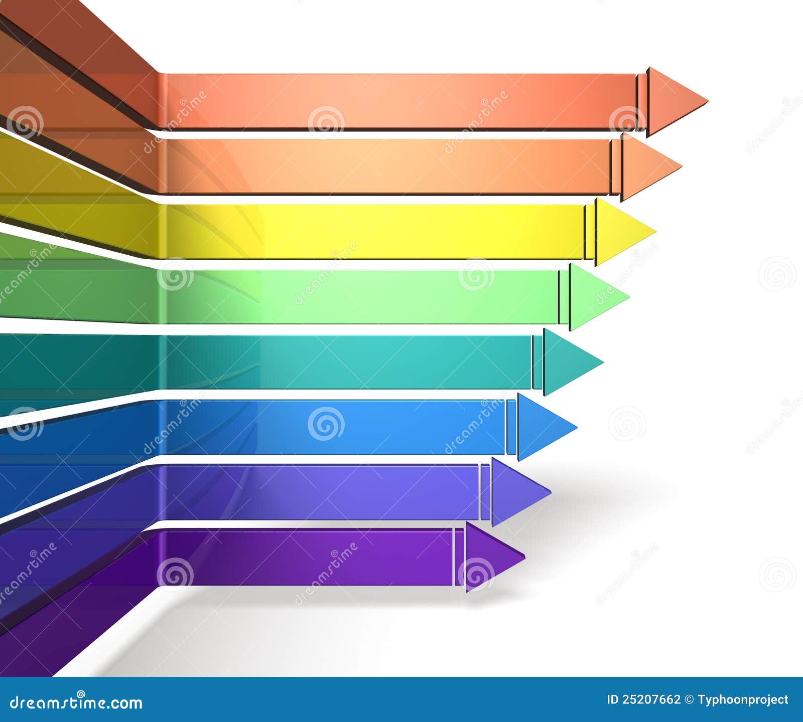 Eight Arrows Merging Into One Point. Infographics Chart, Scheme. Vector ...