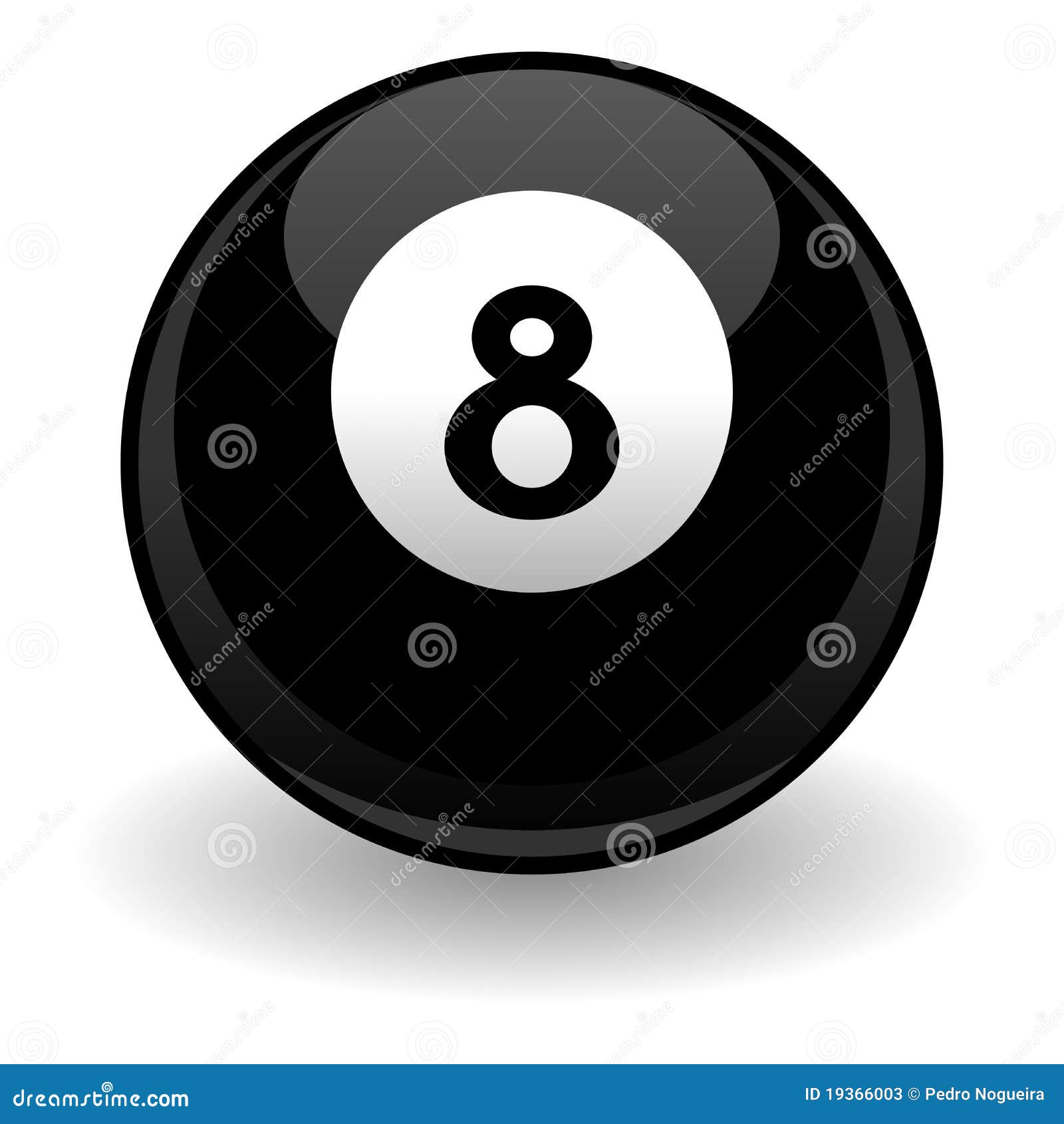 Man With Big Eight Ball Silhouettes Royalty-Free Illustration ...