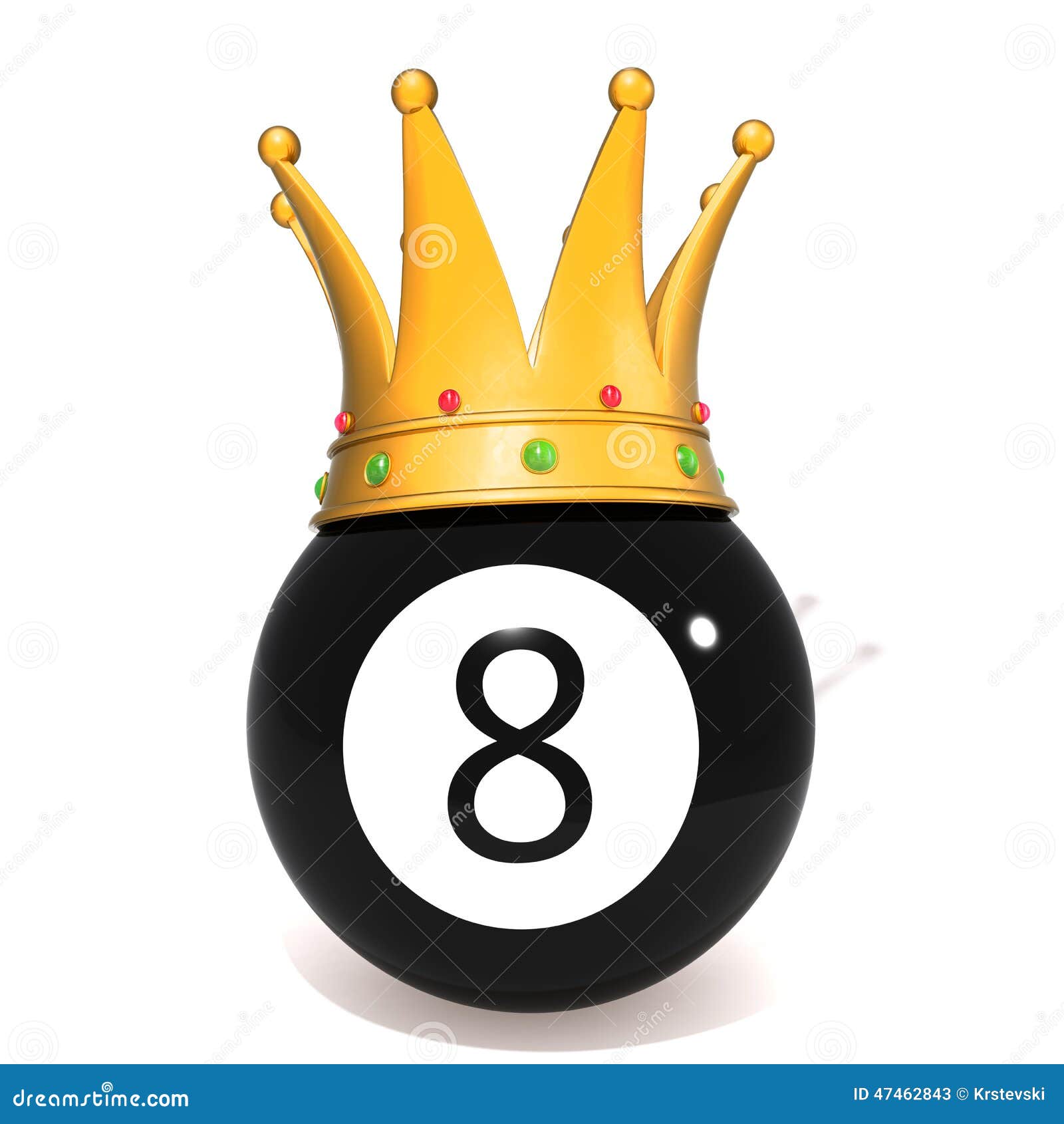Eight Ball Gold Crown Stock Illustrations – 30 Eight Ball Gold Crown ...