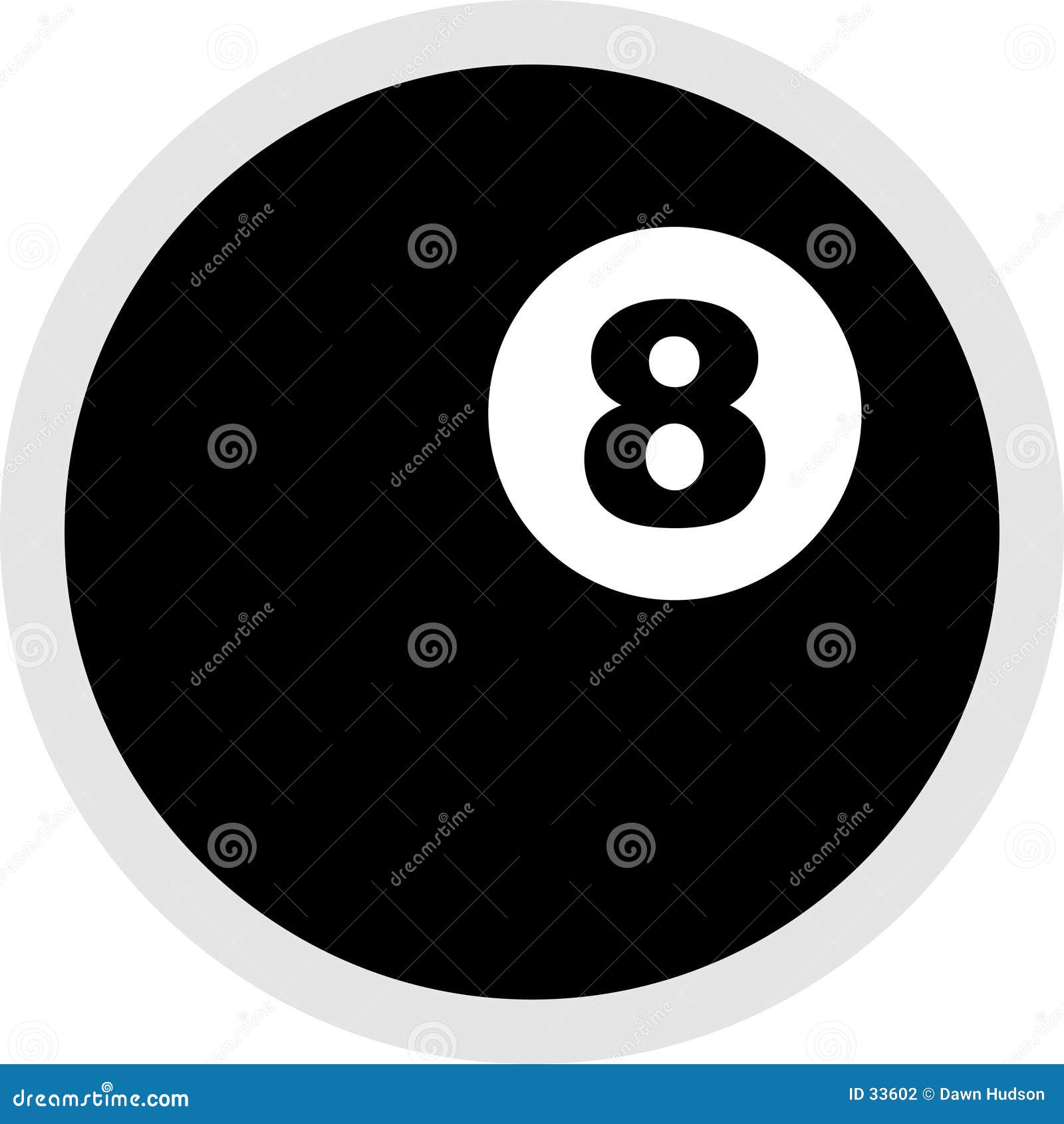 Eight Ball Icon stock vector. Illustration of balls, recreation - 33602