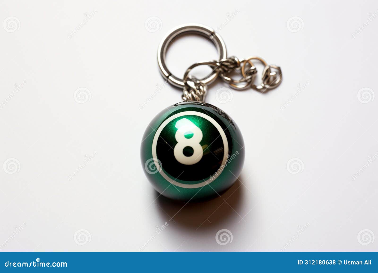 Eight Ball Keychain with a Transparent Background Stock Illustration ...