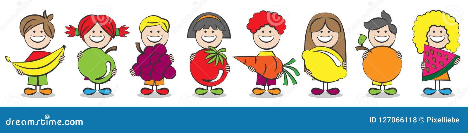 Eight Children Maze Game Cartoon Vector | CartoonDealer.com #29693973