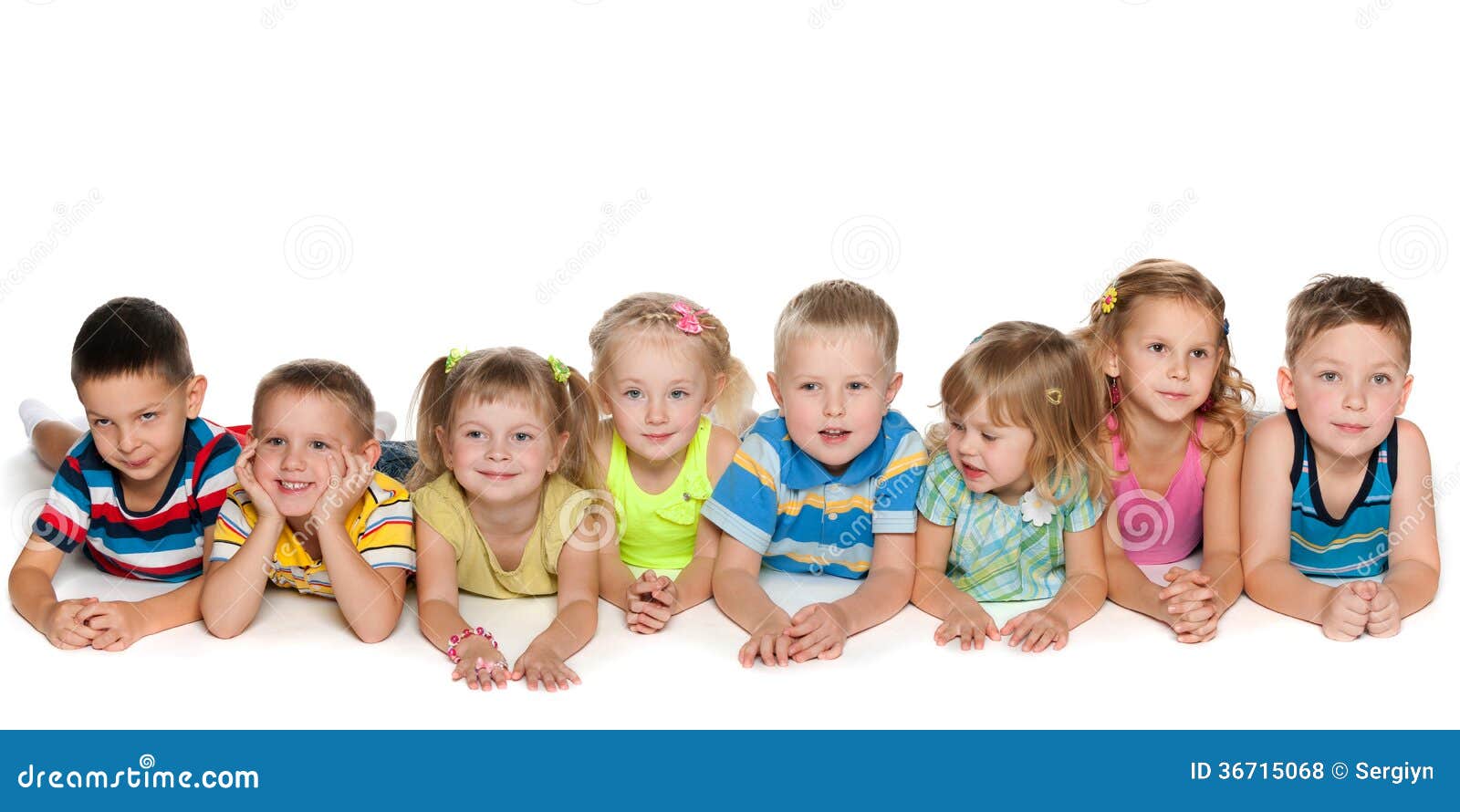 Eight children stock photo. Image of cheerful, positive - 36715068