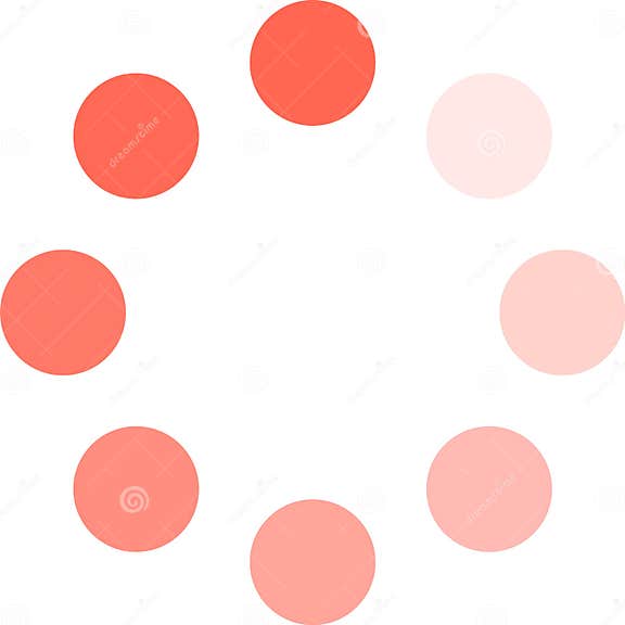Eight Dots Arranged in a Circular Formation Transitioning Smoothly from ...