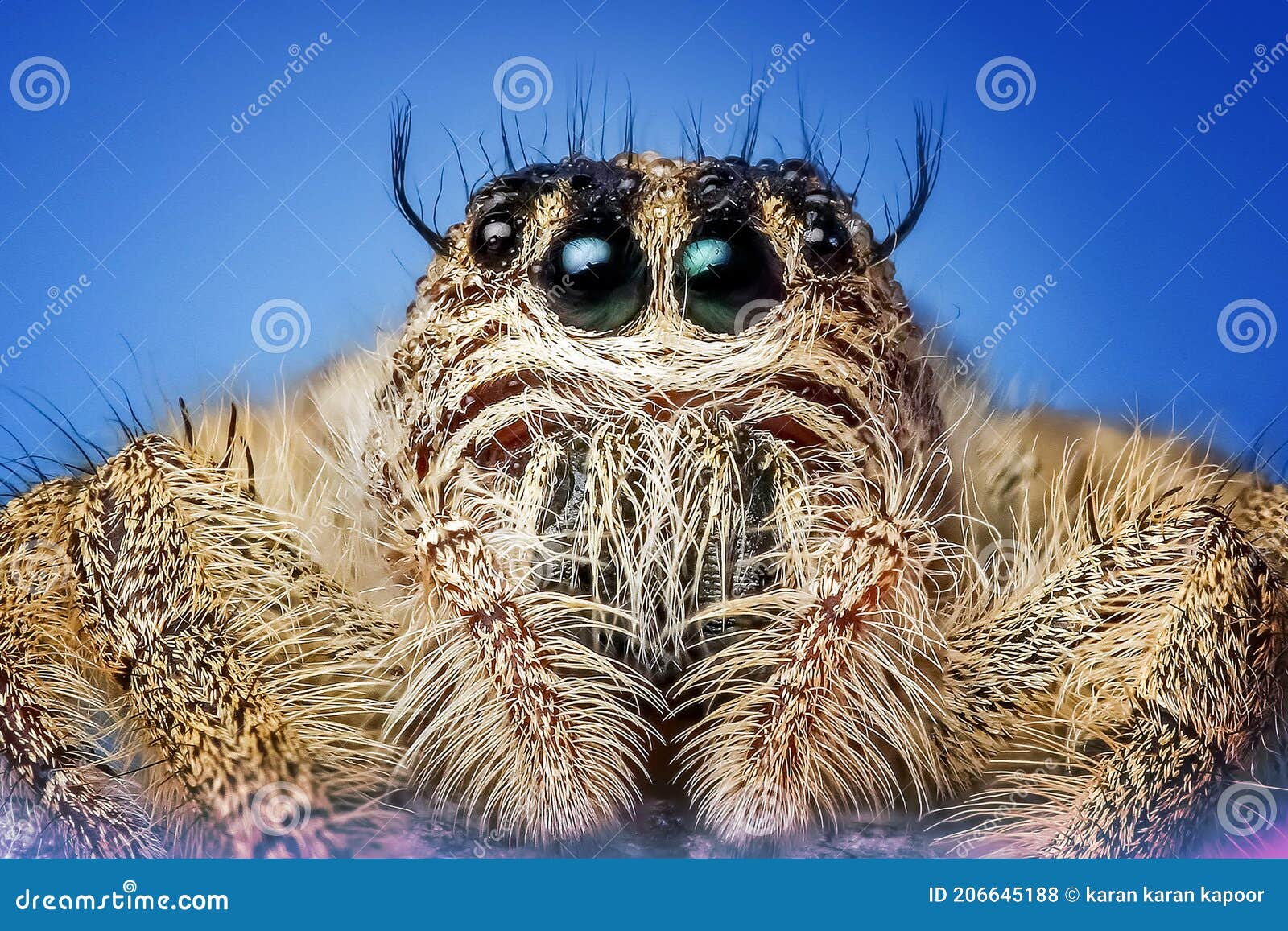 Eight eye spider stock photo. Image of spider, pounce - 206645188