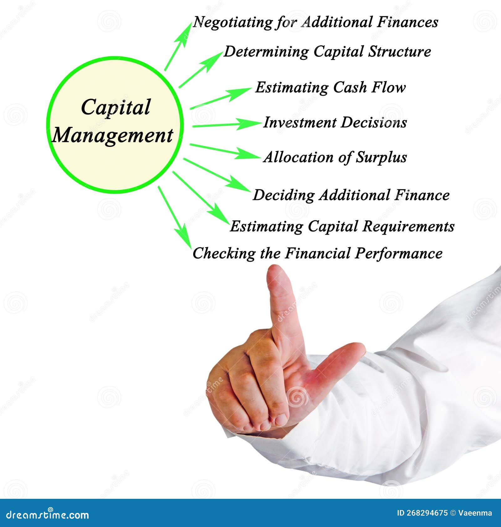 Functions of Capital Management Stock Image - Image of financer ...