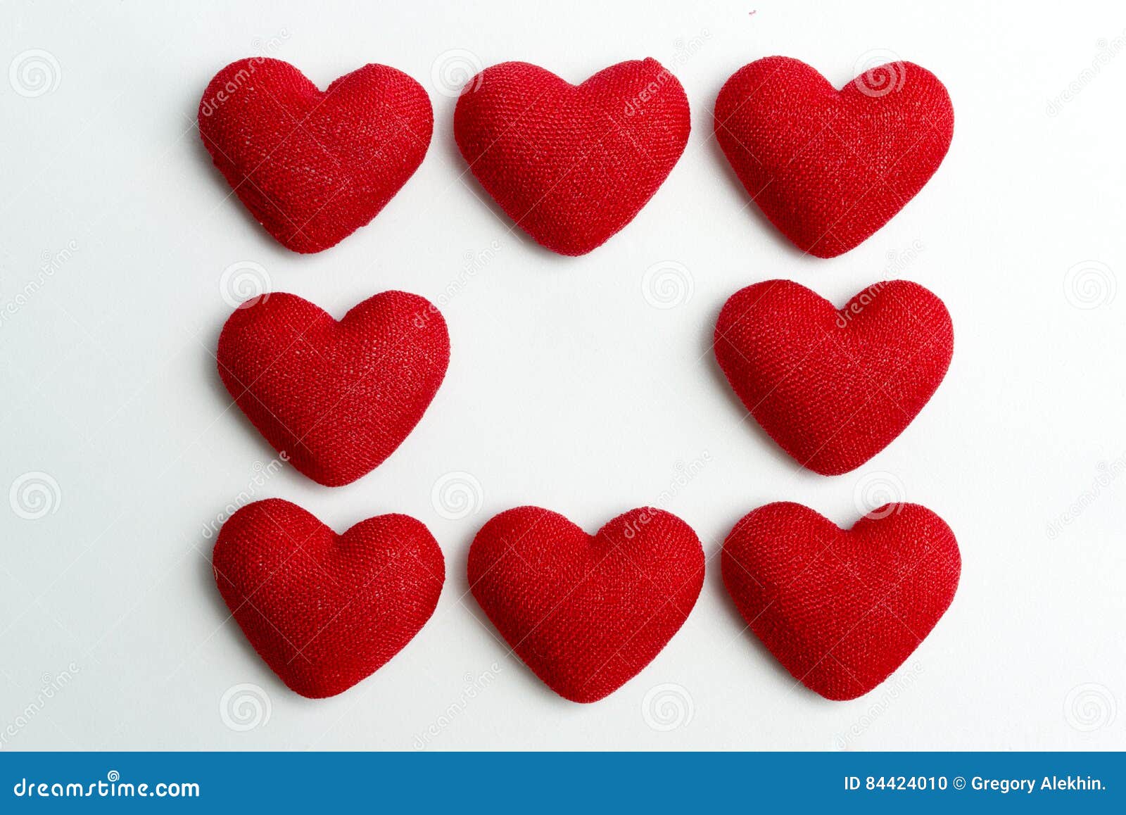 Eight Of Hearts Playing Card. Unique Hand Drawn Pocker Card. One Of 52 ...