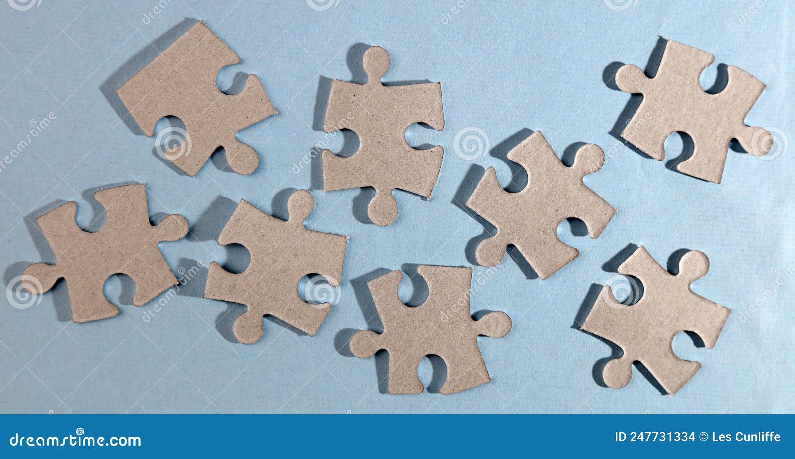 Loose puzzle pieces stock photo. Image of loose, puzzle - 247731334