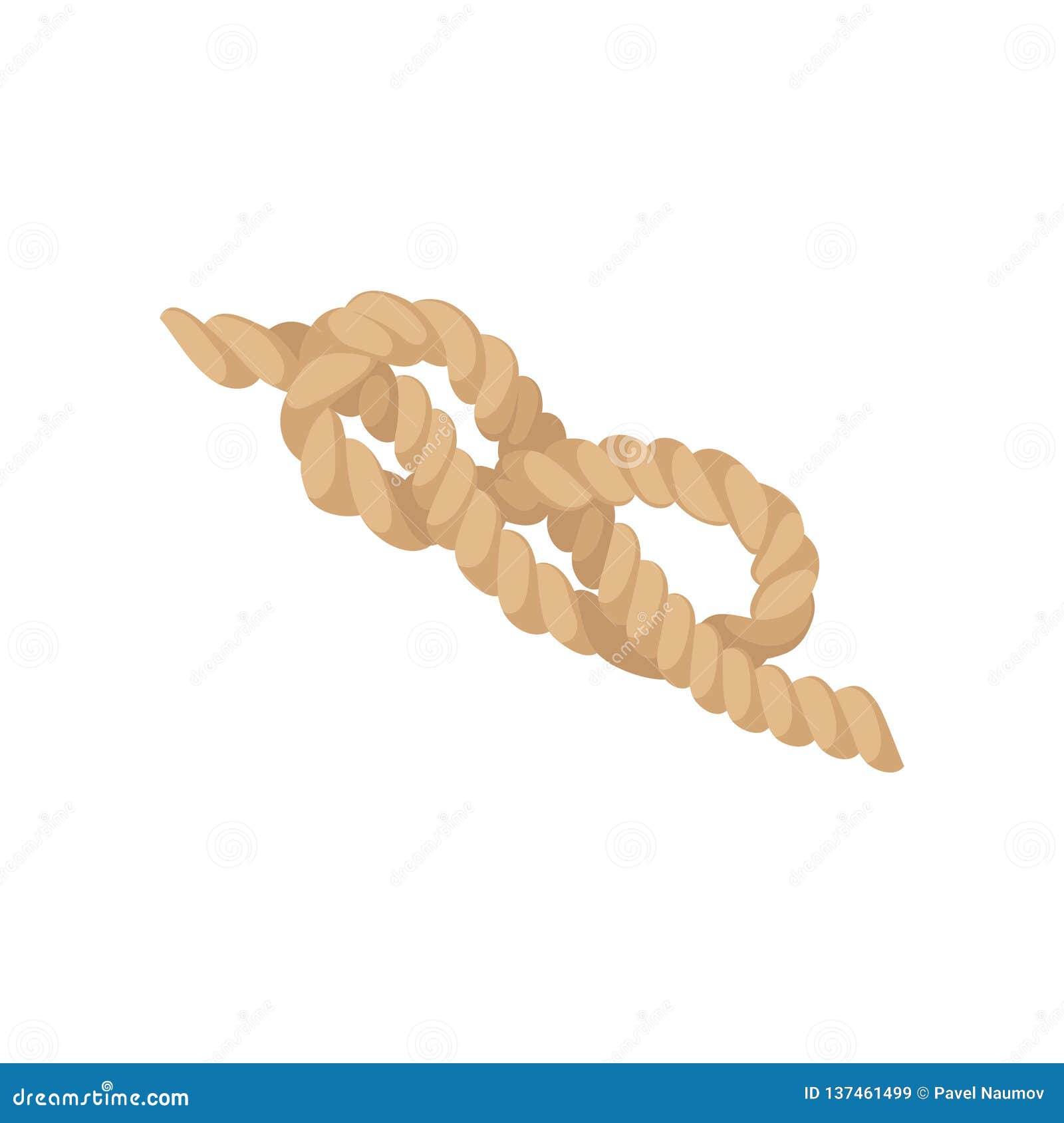Eight Knot, Jute String Rope Vector Illustration Stock Vector ...