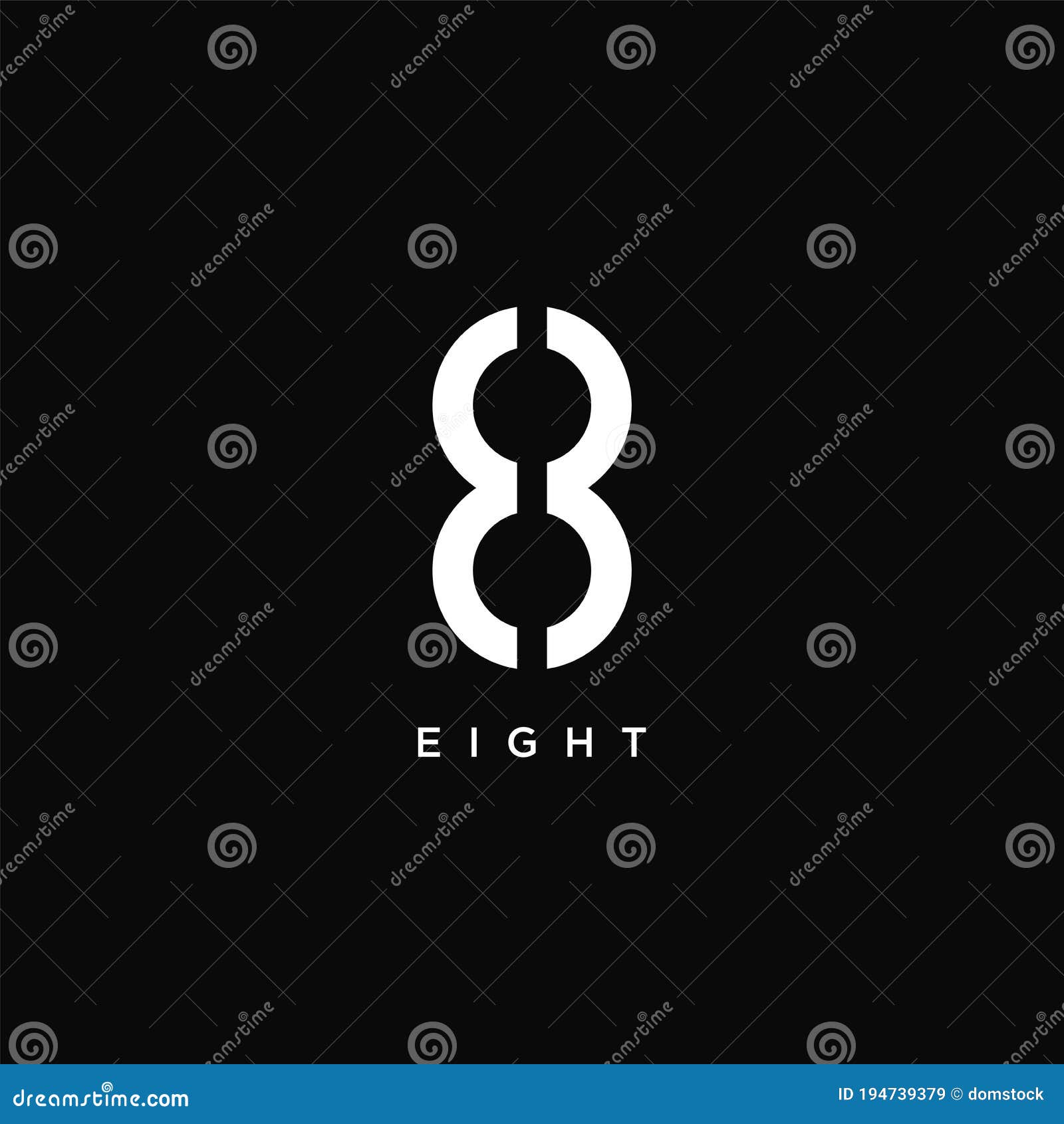 Eight 8 logo icon vector stock vector. Illustration of branding - 194739379