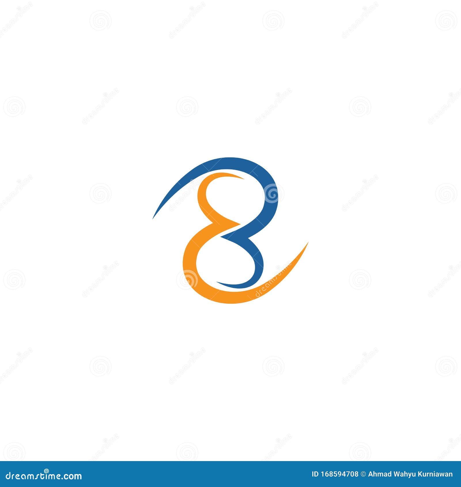 Eight logo vector stock vector. Illustration of numeric - 168594708