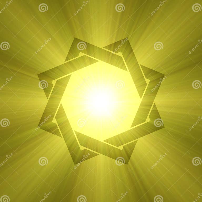 Eight Point Star Symbol Sunlight Flare Stock Illustration ...