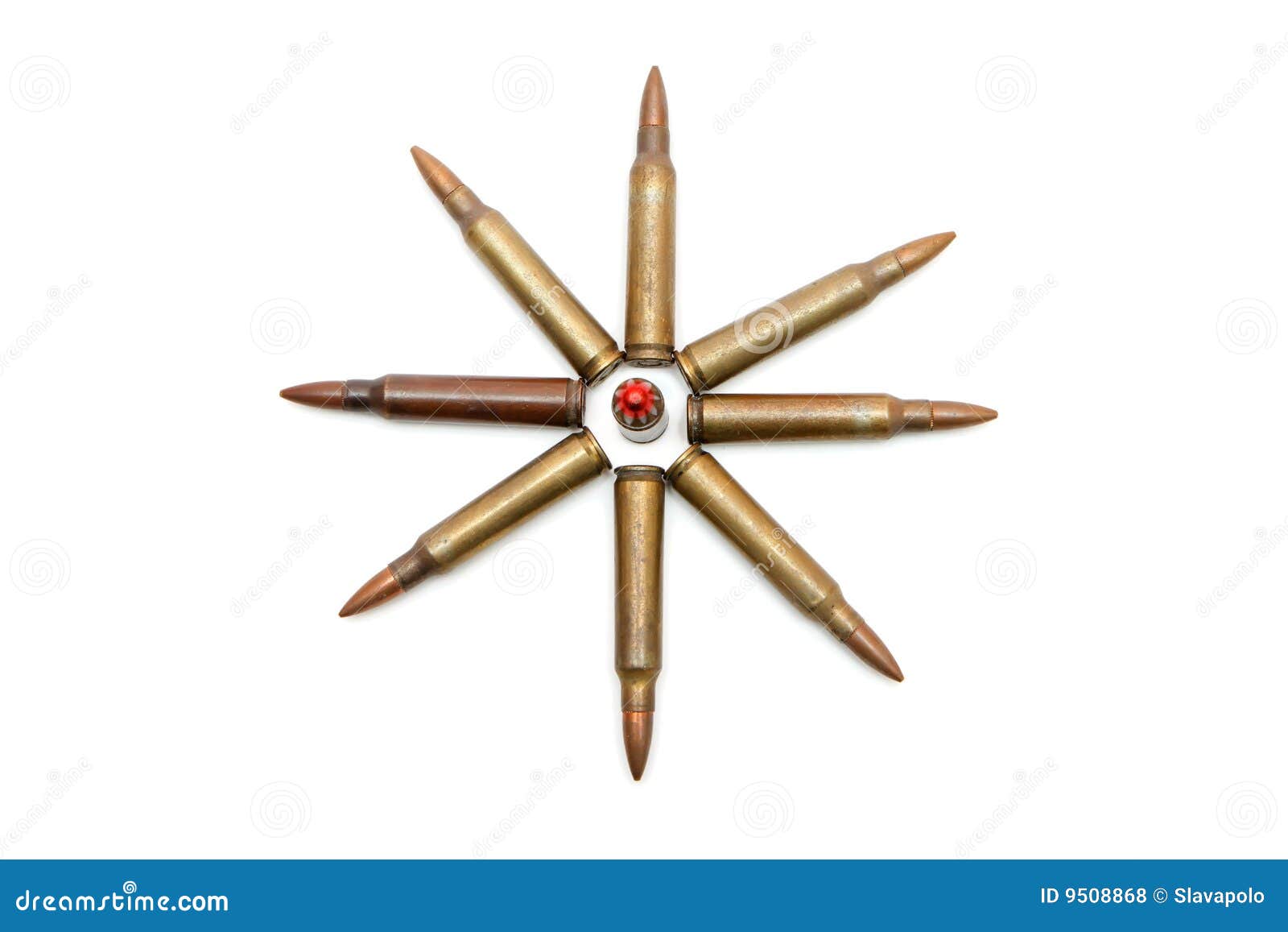 Eight-pointed Star of Rifle Cartridges Stock Photo - Image of cartridge ...