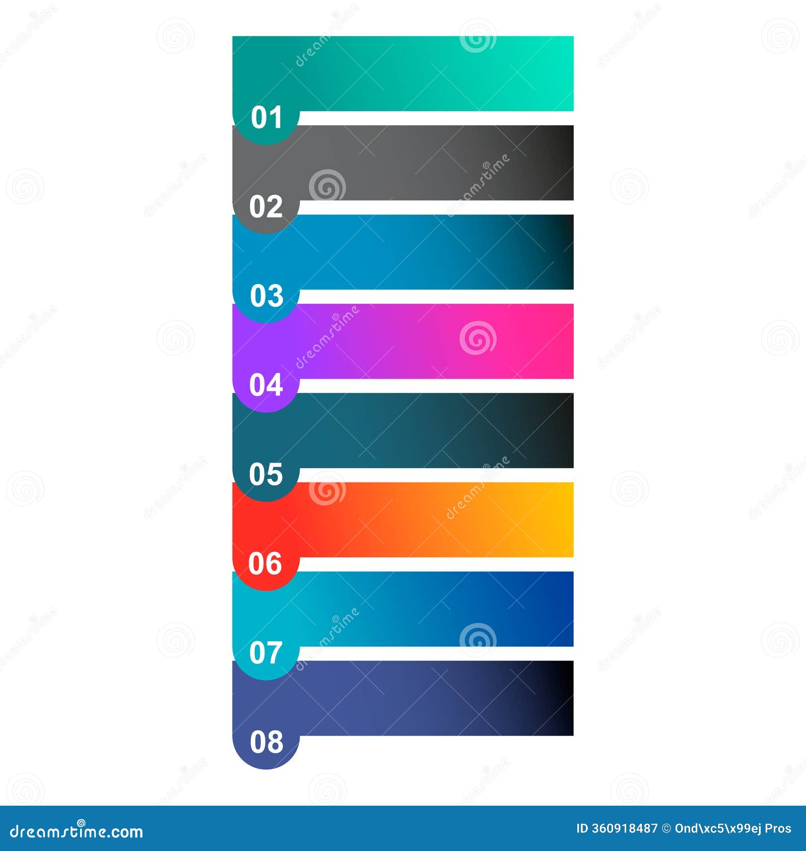 Eight Step Process Flow Infographic Royalty-Free Stock Photography ...