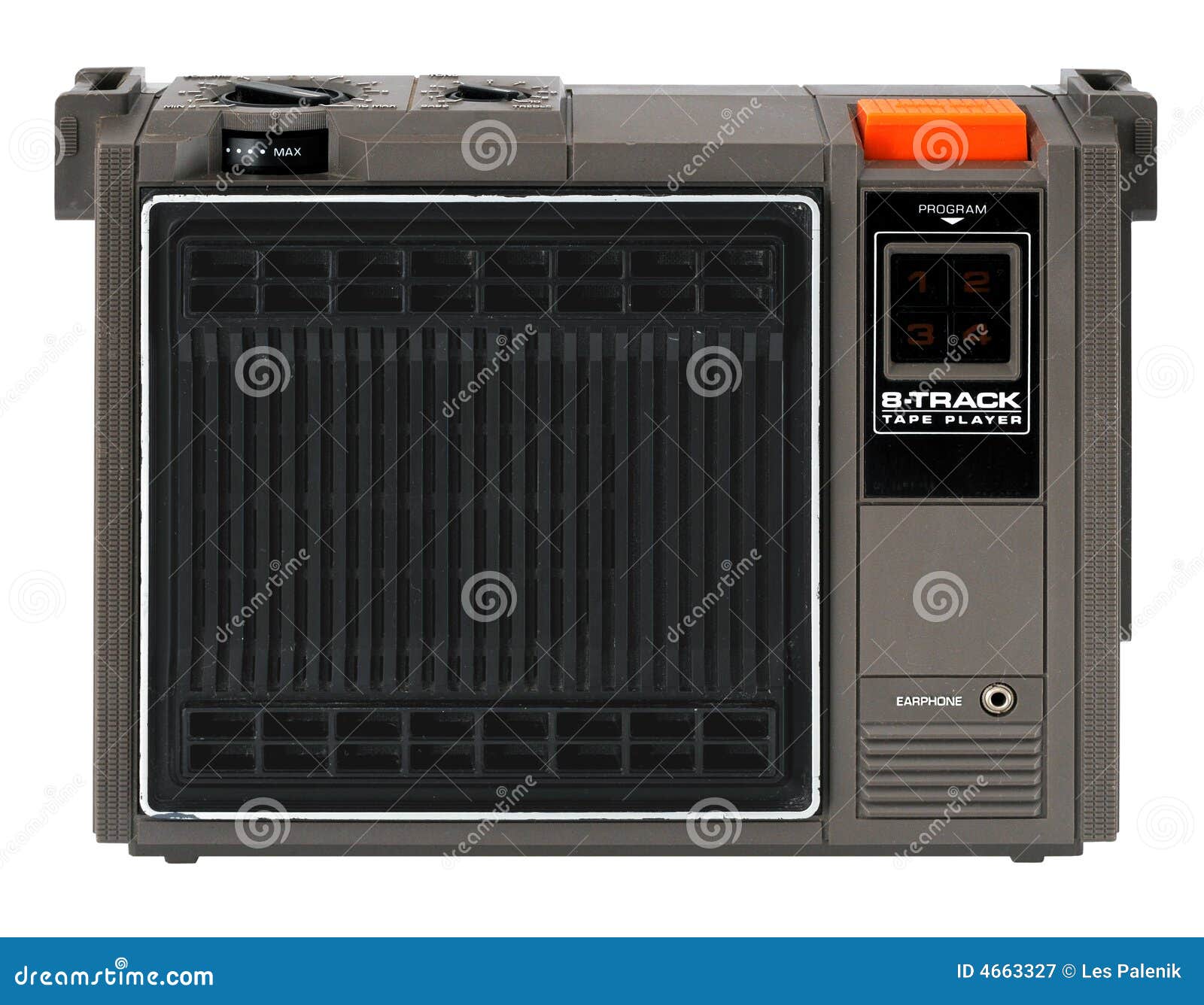 Eight Track Tape Player stock image. Image of unit, vintage - 4663327