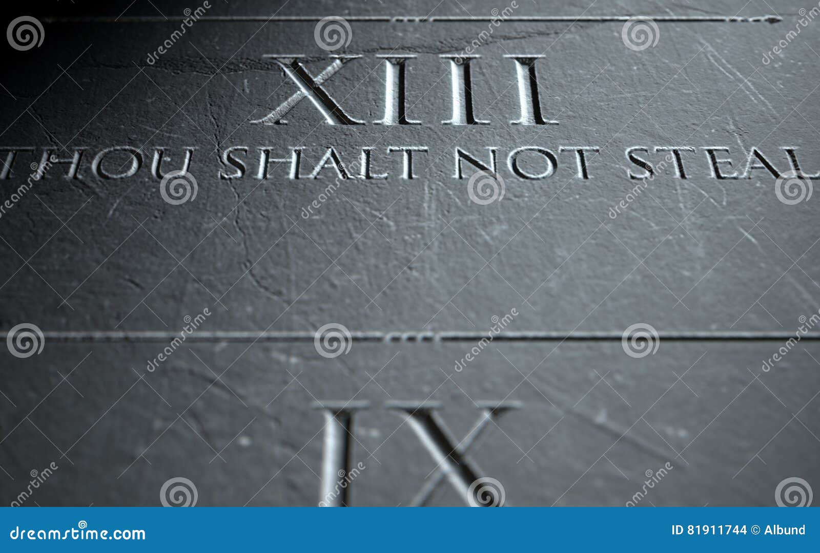 The Eighth Commandment stock illustration. Illustration of eighth ...