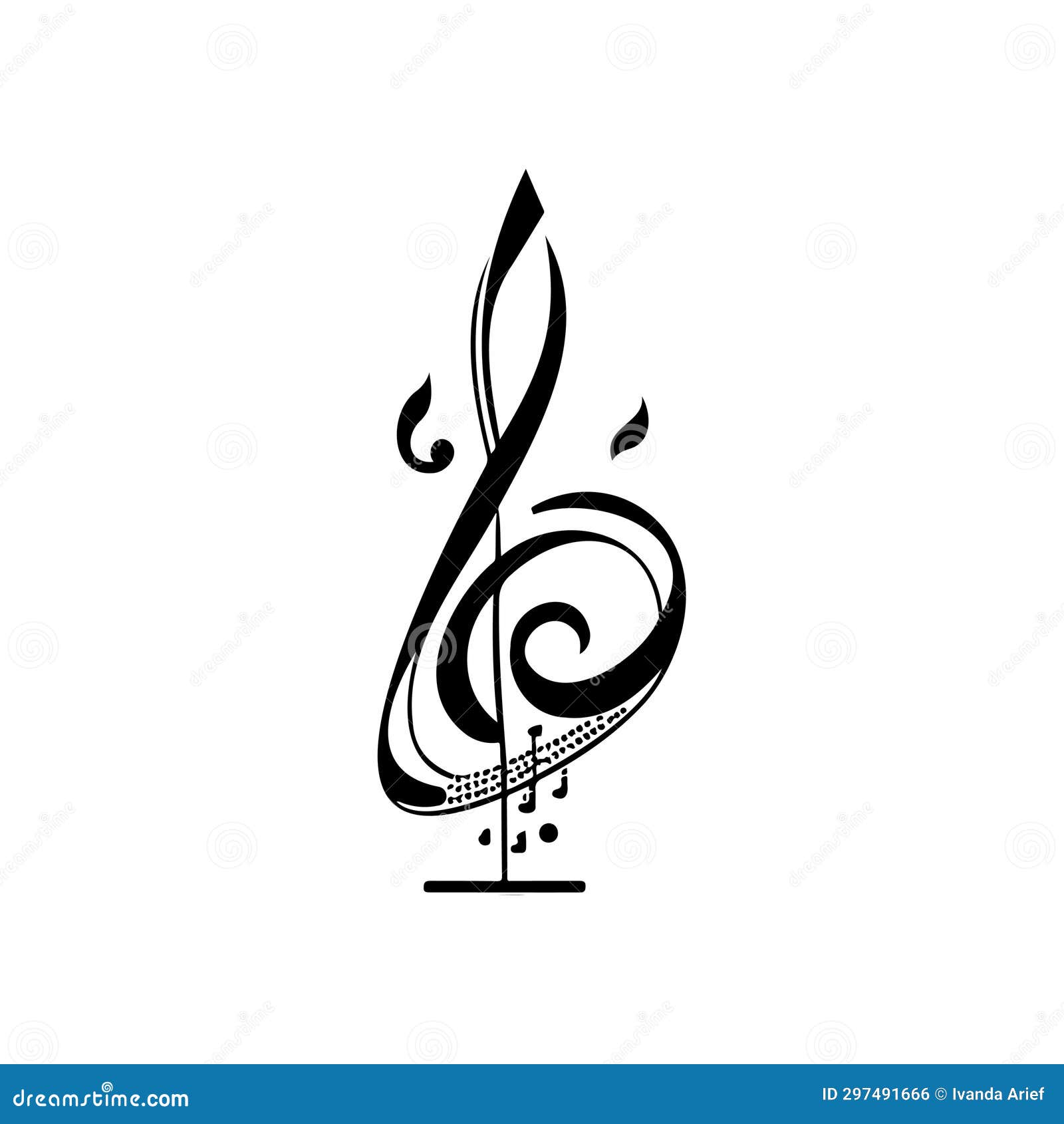 Eighth Note Icon Hand Draw Black Colour Podcast Logo Symbol Perfect ...