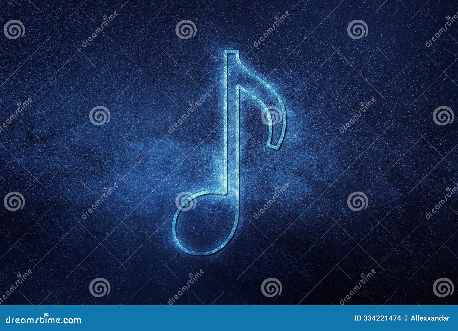 Eighth Note Symbol, Music Background Stock Photo - Image of sign ...