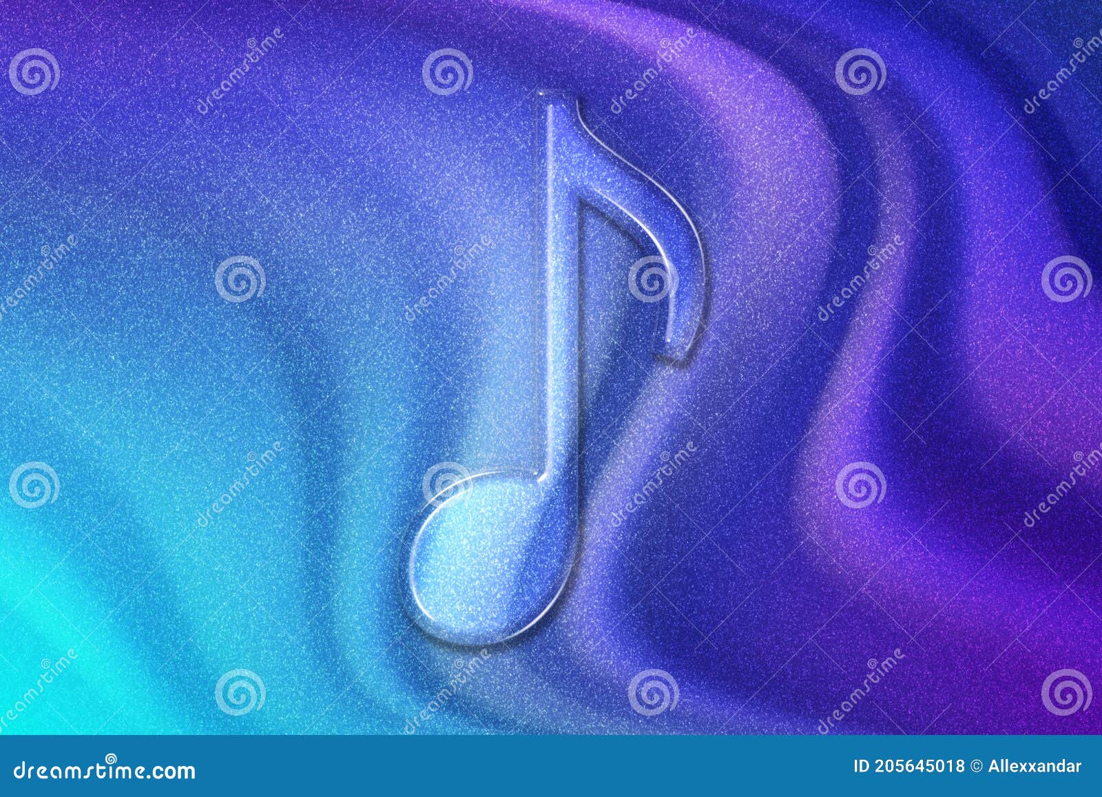 Eighth Note Symbol, Music Background Stock Photo - Image of tone ...