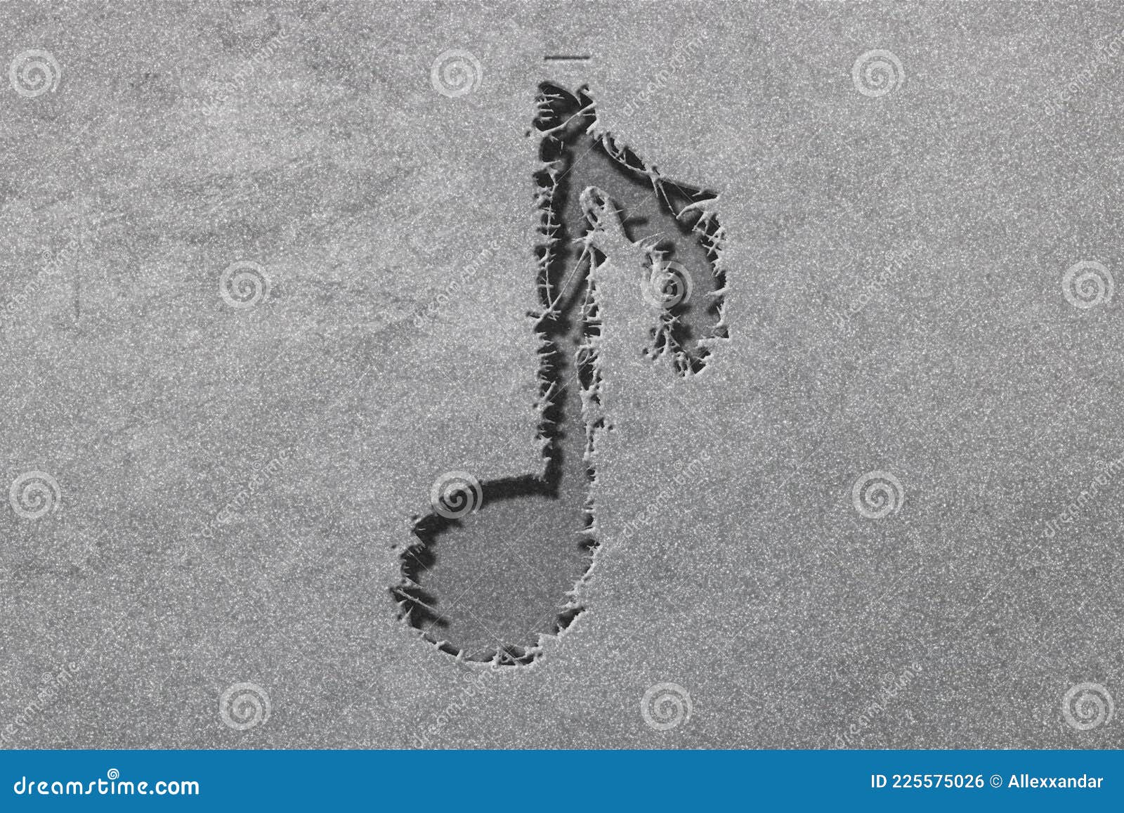 Eighth Note Symbol, Music Background Stock Illustration - Illustration ...