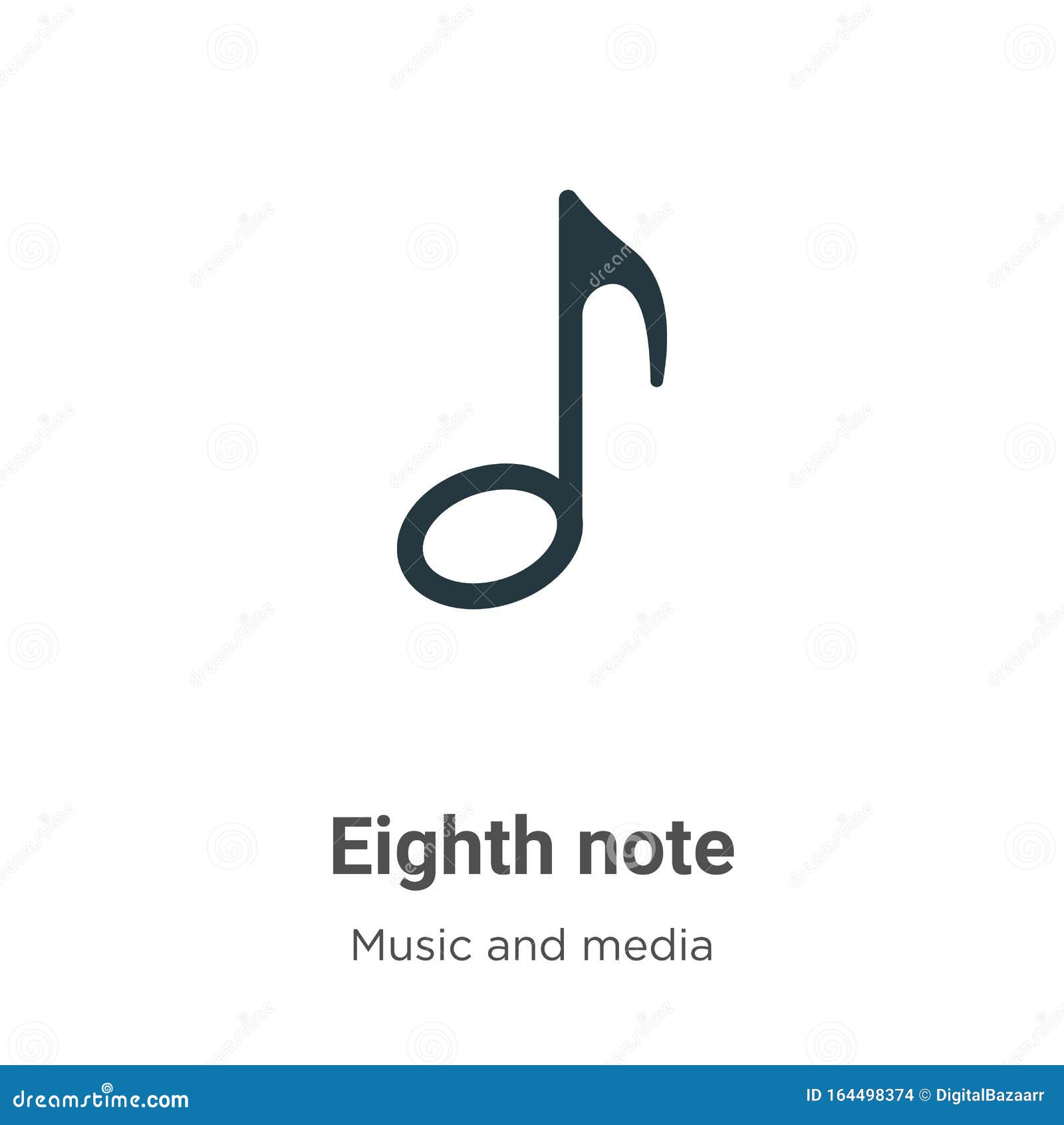 Flat Note Vector