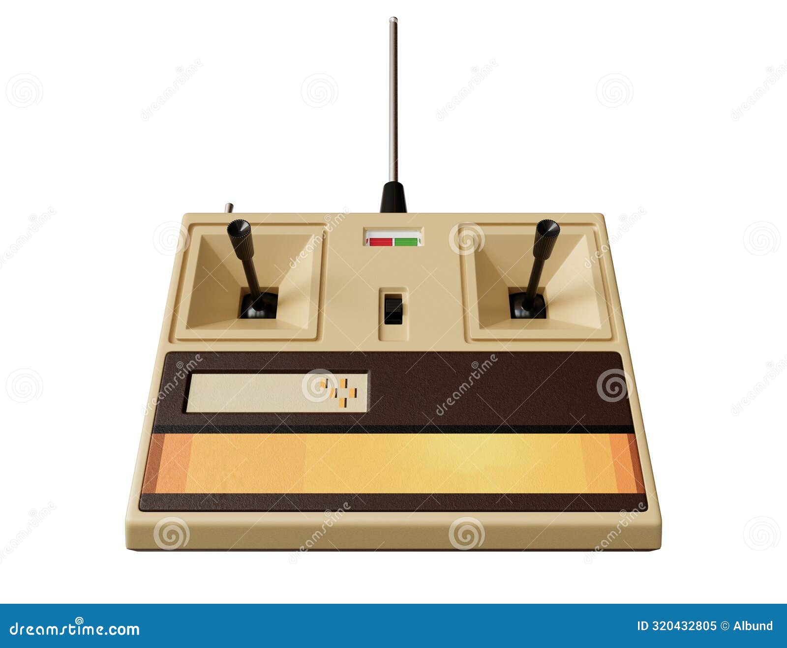 Eighties Retro Remote Control Stock Illustration - Illustration of hand ...