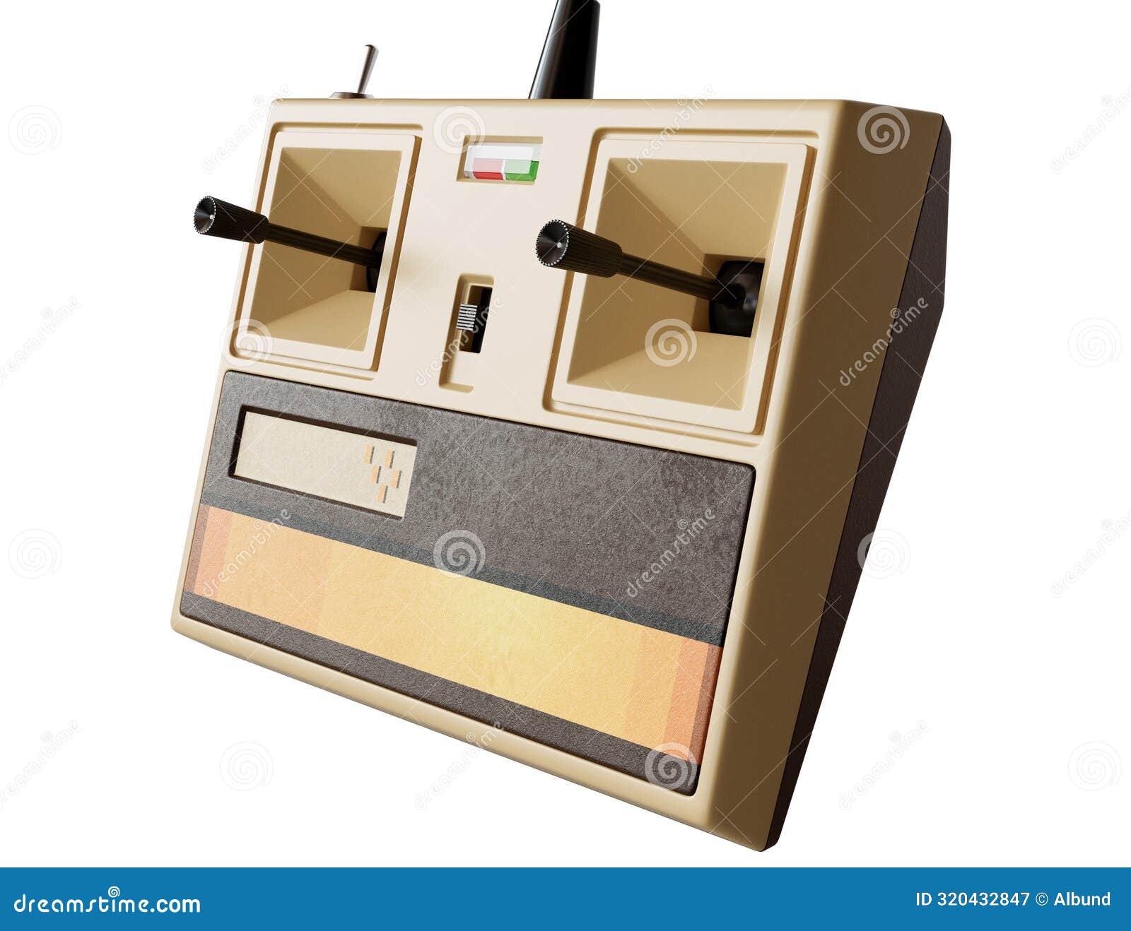 Eighties Retro Remote Control Stock Illustration - Illustration of hand ...