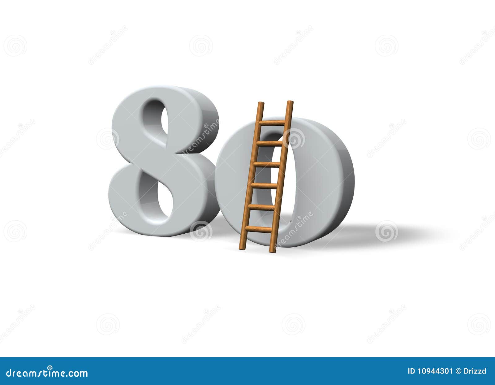 Eighty stock illustration. Illustration of congratulations - 10944301