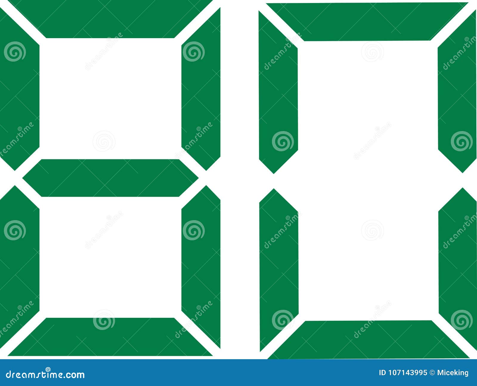 Eighty digital number 80 stock vector. Illustration of digit - 107143995