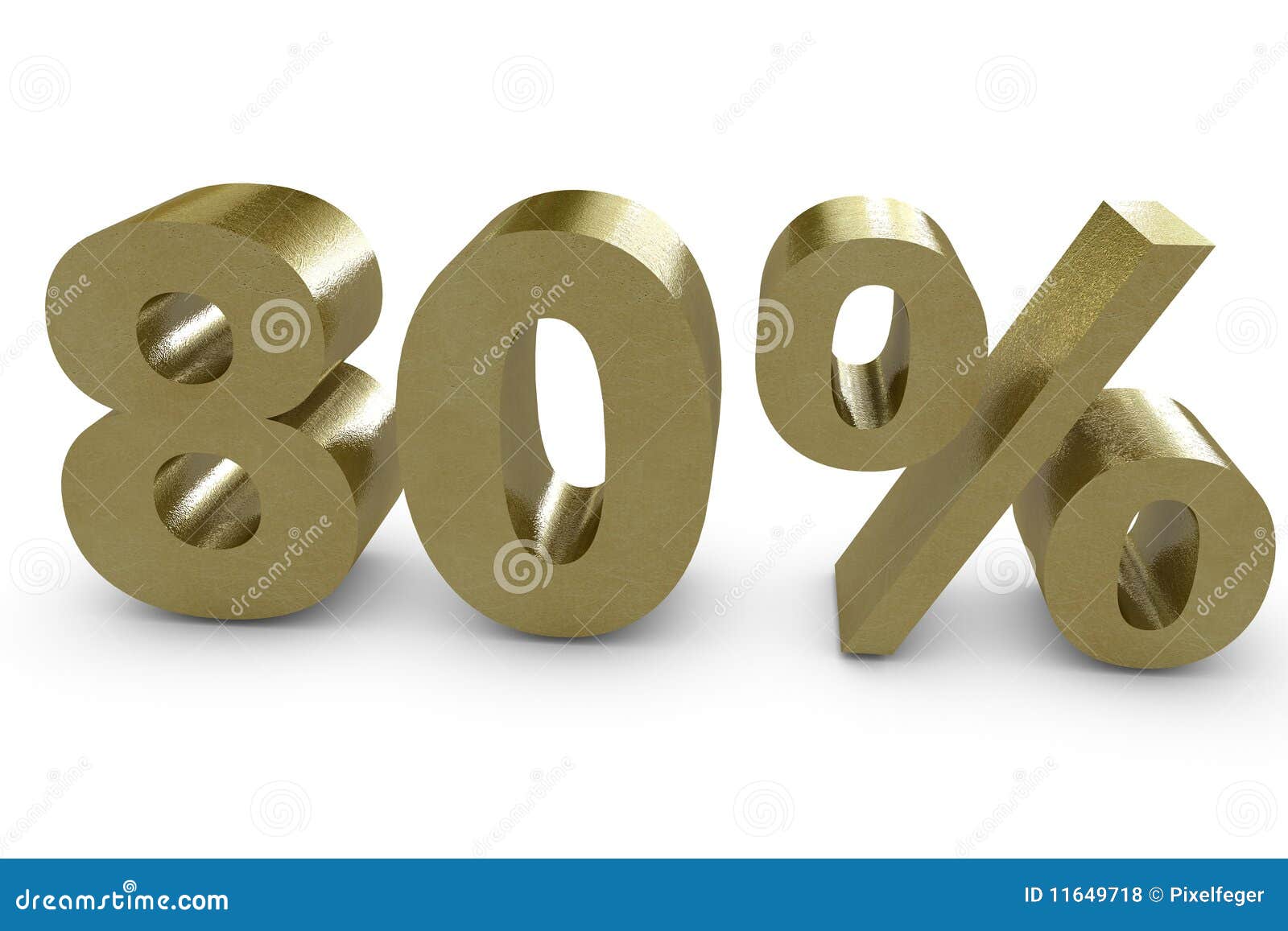 Eighty percent stock illustration. Illustration of mathematics - 11649718