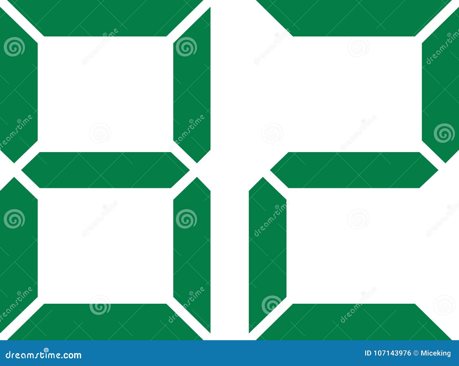 Eighty-two Digital Number 82 Stock Vector - Illustration of numeral ...