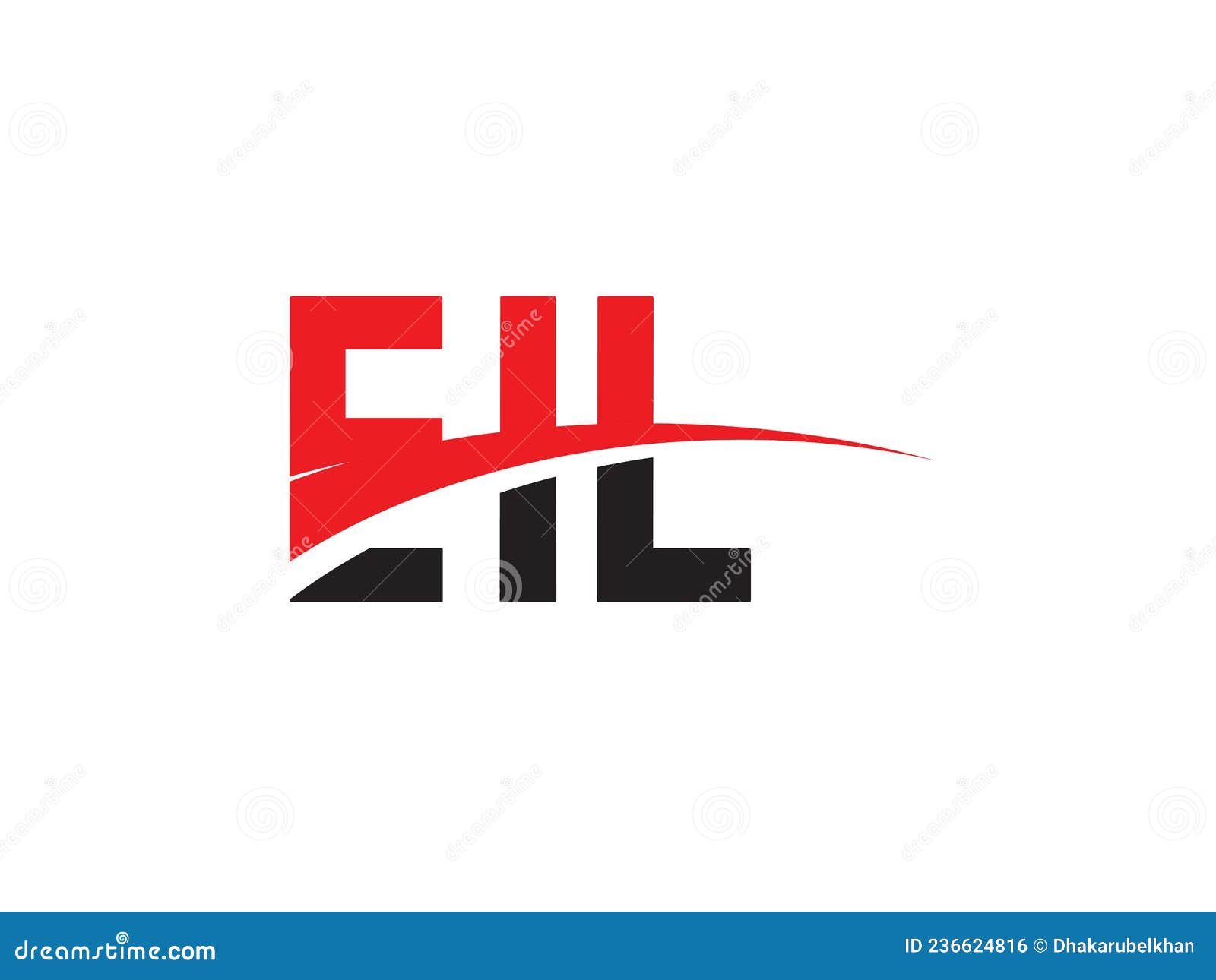 EIL Letter Initial Logo Design Vector Illustration Stock Vector ...