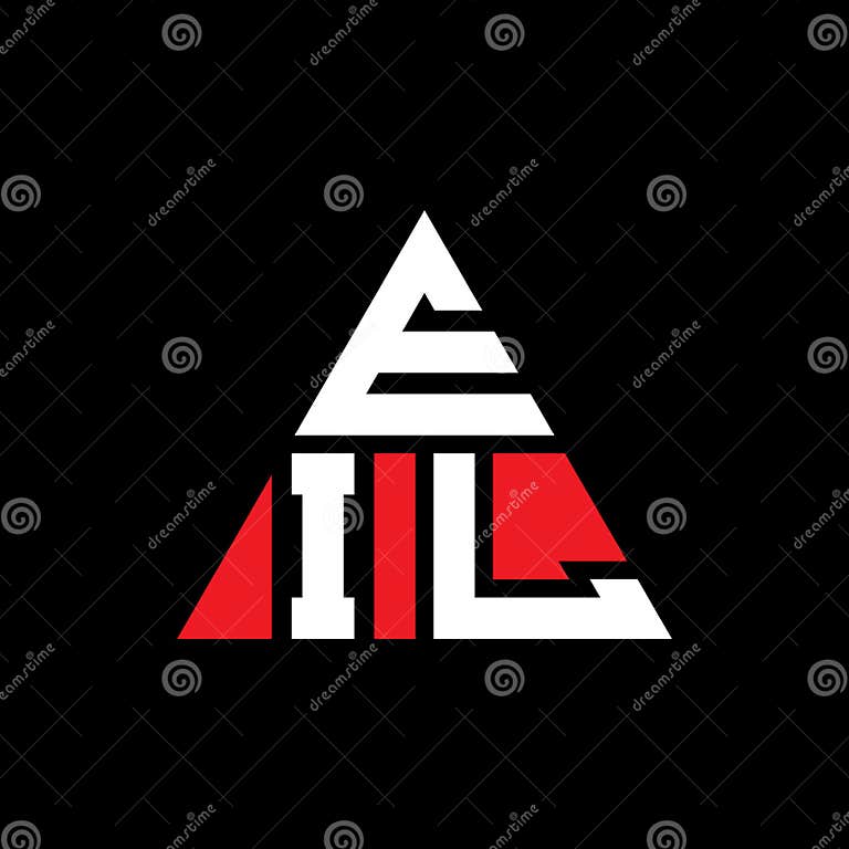 EIL Triangle Letter Logo Design with Triangle Shape. EIL Triangle Logo ...