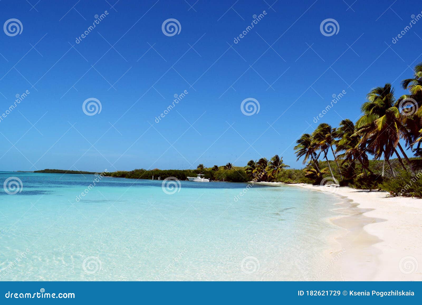 Eiland Paradijs Met Witte Stranden En Palmbomen Stock Afbeelding ... Eiland Paradijs Met Witte Stranden En Palmbomen Stock Afbeelding ...