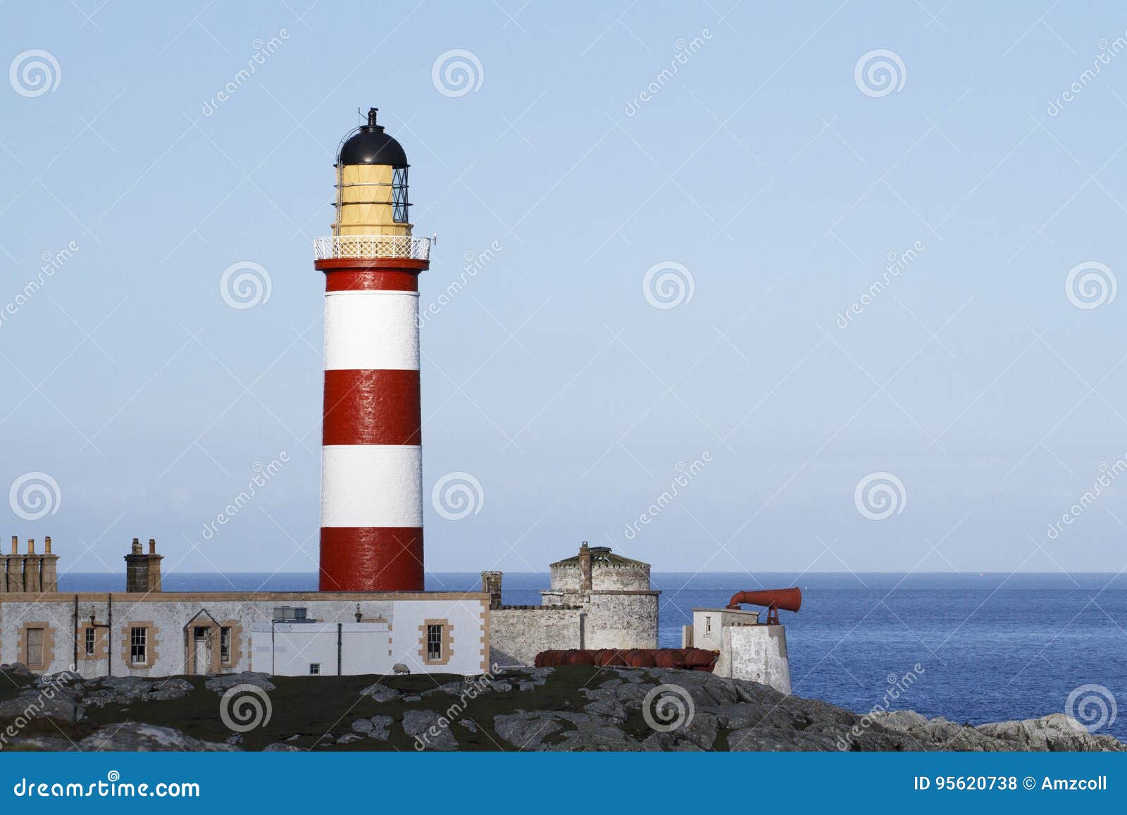 Eilean Glas Lighthouse stock photo. Image of outer, scotland - 95620738
