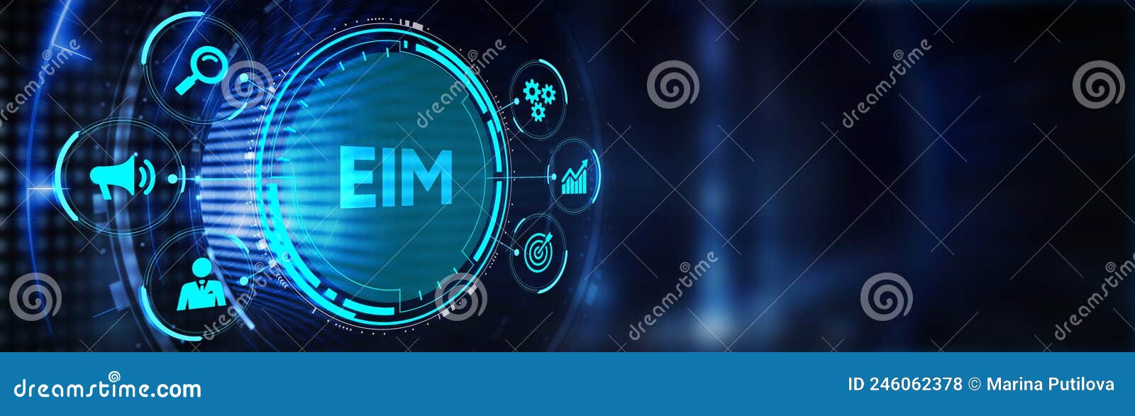 EIM Enterprise Information Management System. 3d Illustration Stock ...