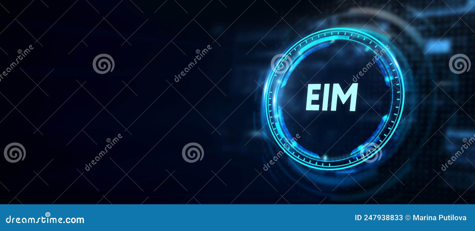 EIM Enterprise Information Management System. 3d Illustration Stock ...