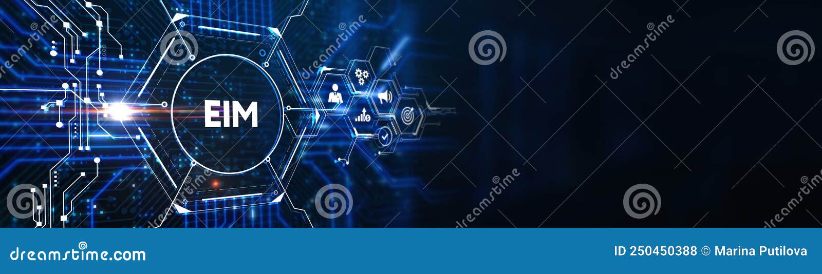 EIM Enterprise Information Management System.3d Illustration Stock ...