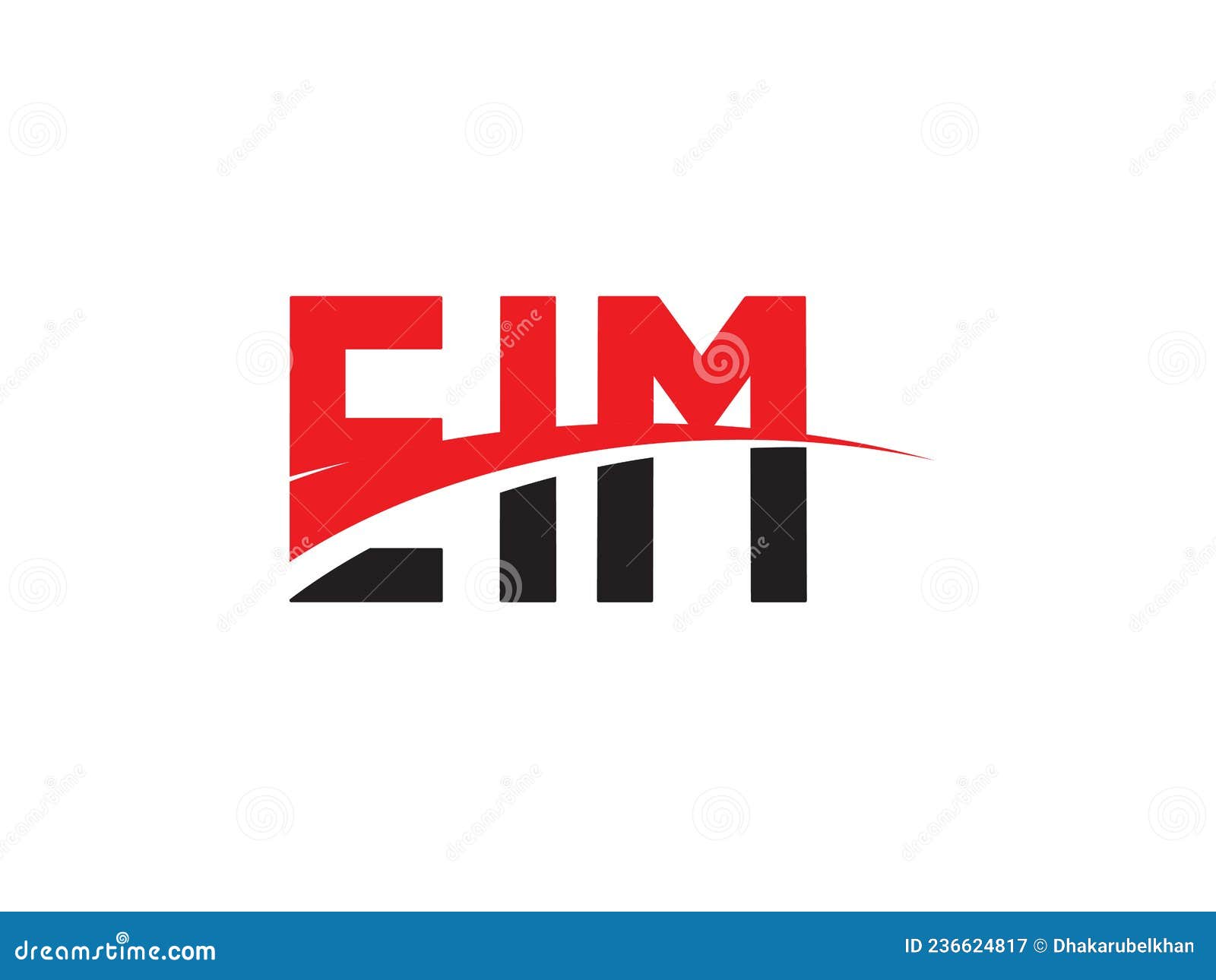 EIM Letter Initial Logo Design Vector Illustration Stock Vector ...
