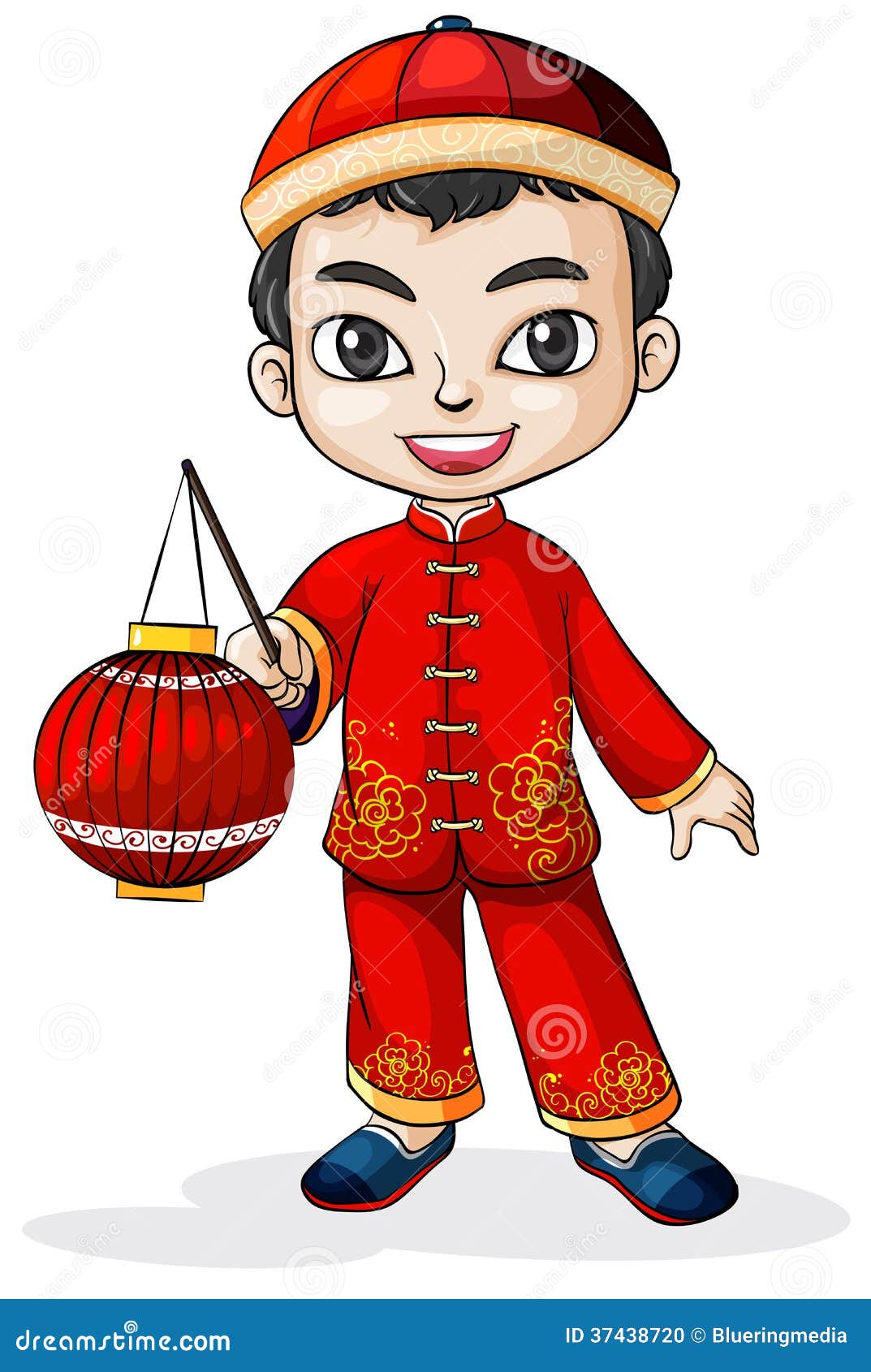 Ein Chinese, Der Einen Hut Trägt Vektor Abbildung - Illustration von ...