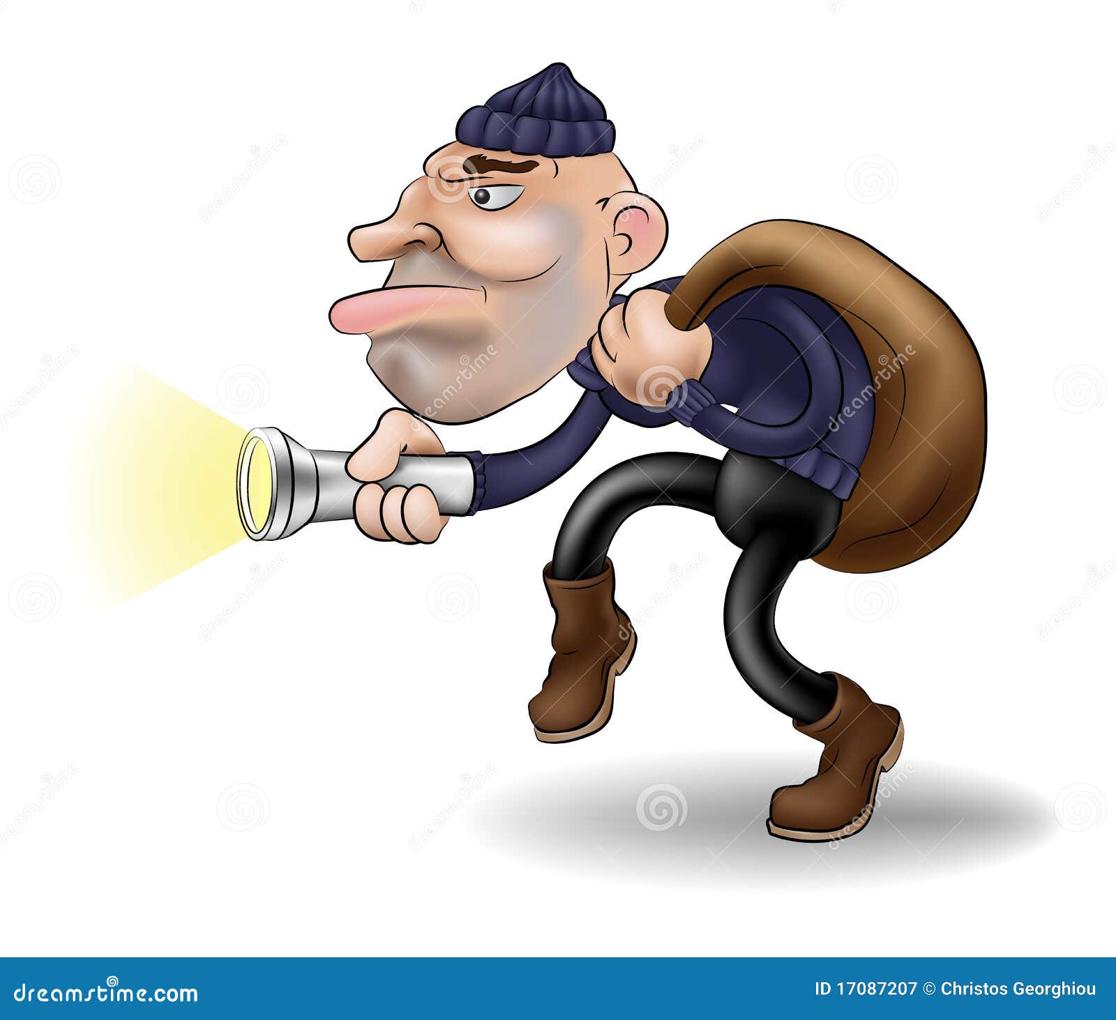 Ein Dieb In Der Nacht Lizenzfreie Stockfotografie - Bild: 17087207