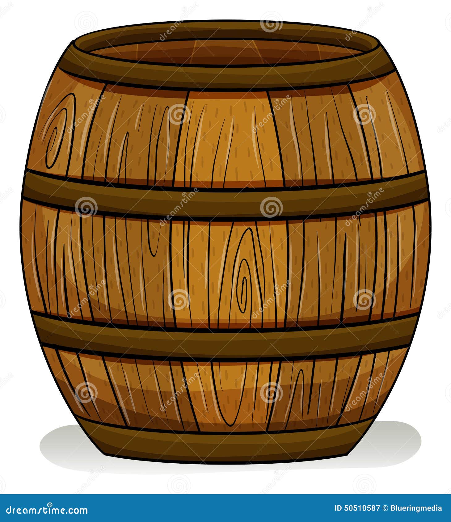 Ein Fass vektor abbildung. Illustration von rund, gären - 50510587