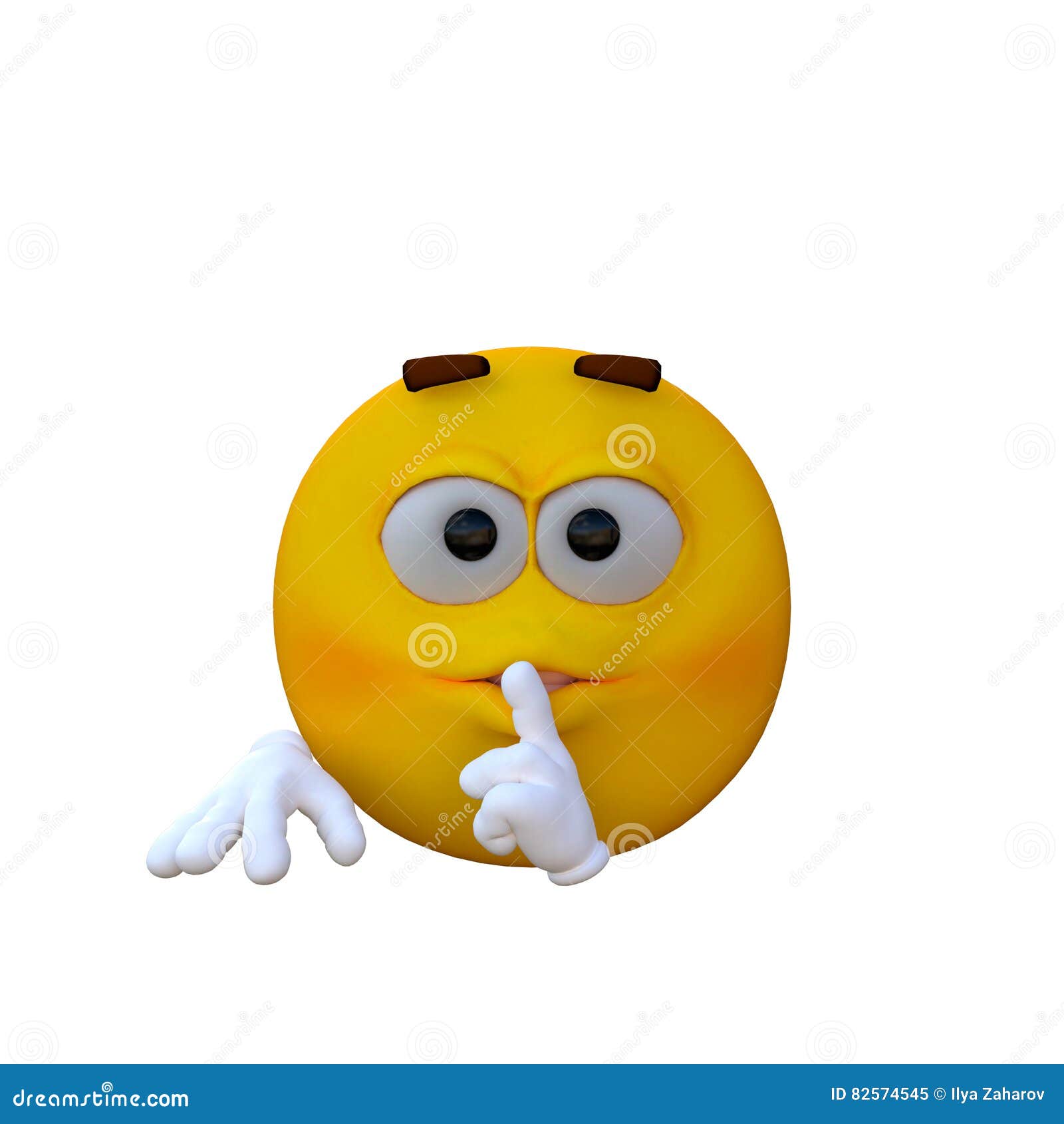 Ein Gelber Smiley Mit Den Händen Stock Abbildung - Illustration von ...